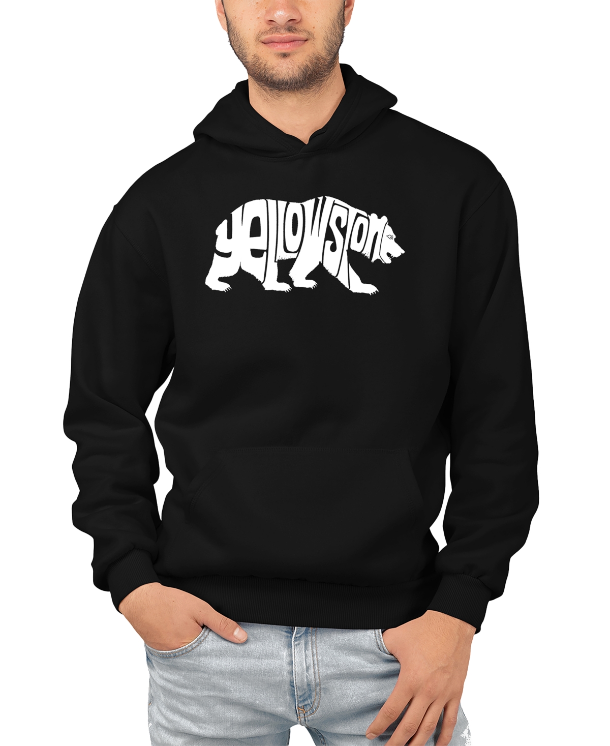 Click here for La Pop Art Mens Yellowstone Word Art Hooded Sweats... prices
