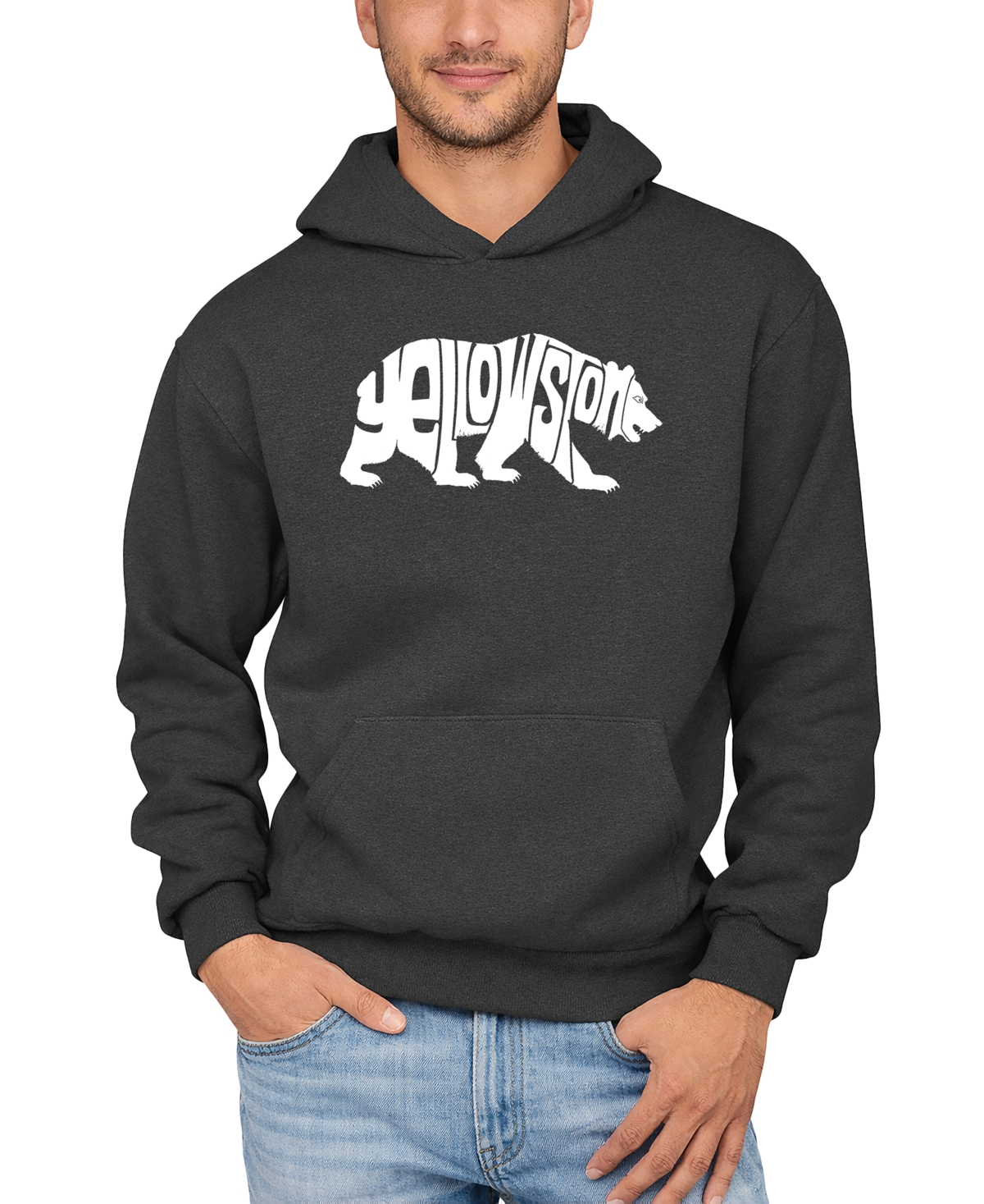 Click here for La Pop Art Mens Yellowstone Word Art Hooded Sweats... prices