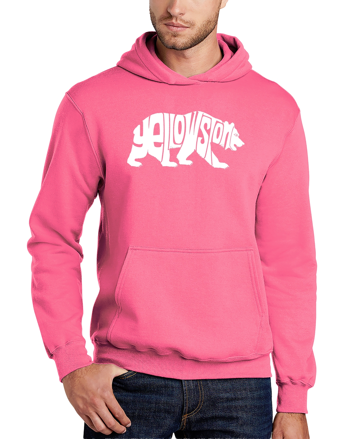 Click here for La Pop Art Mens Yellowstone Word Art Hooded Sweats... prices