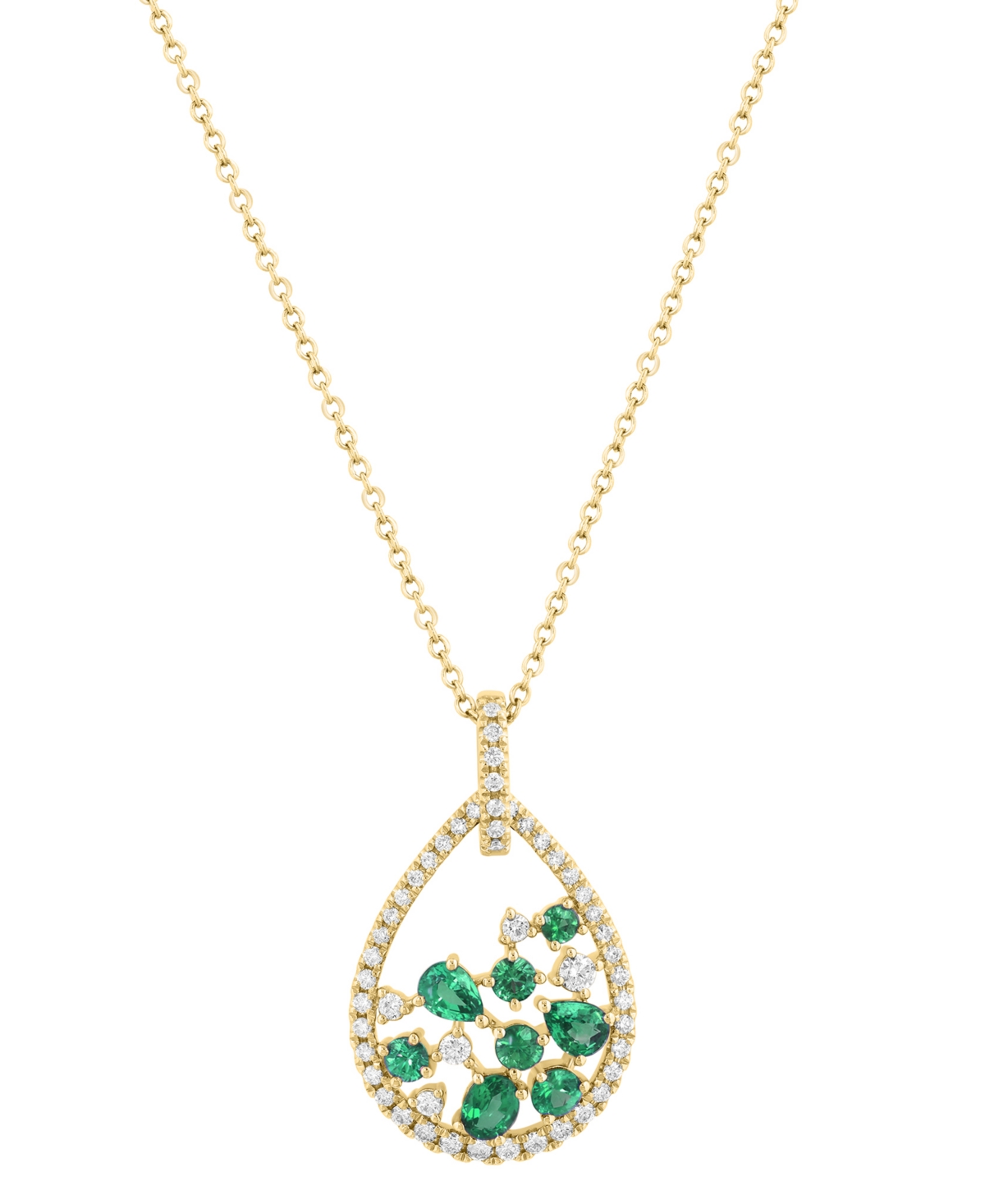 Click here for Effy Collection Emerald (3/4 ct. t.w.) and Diamond... prices