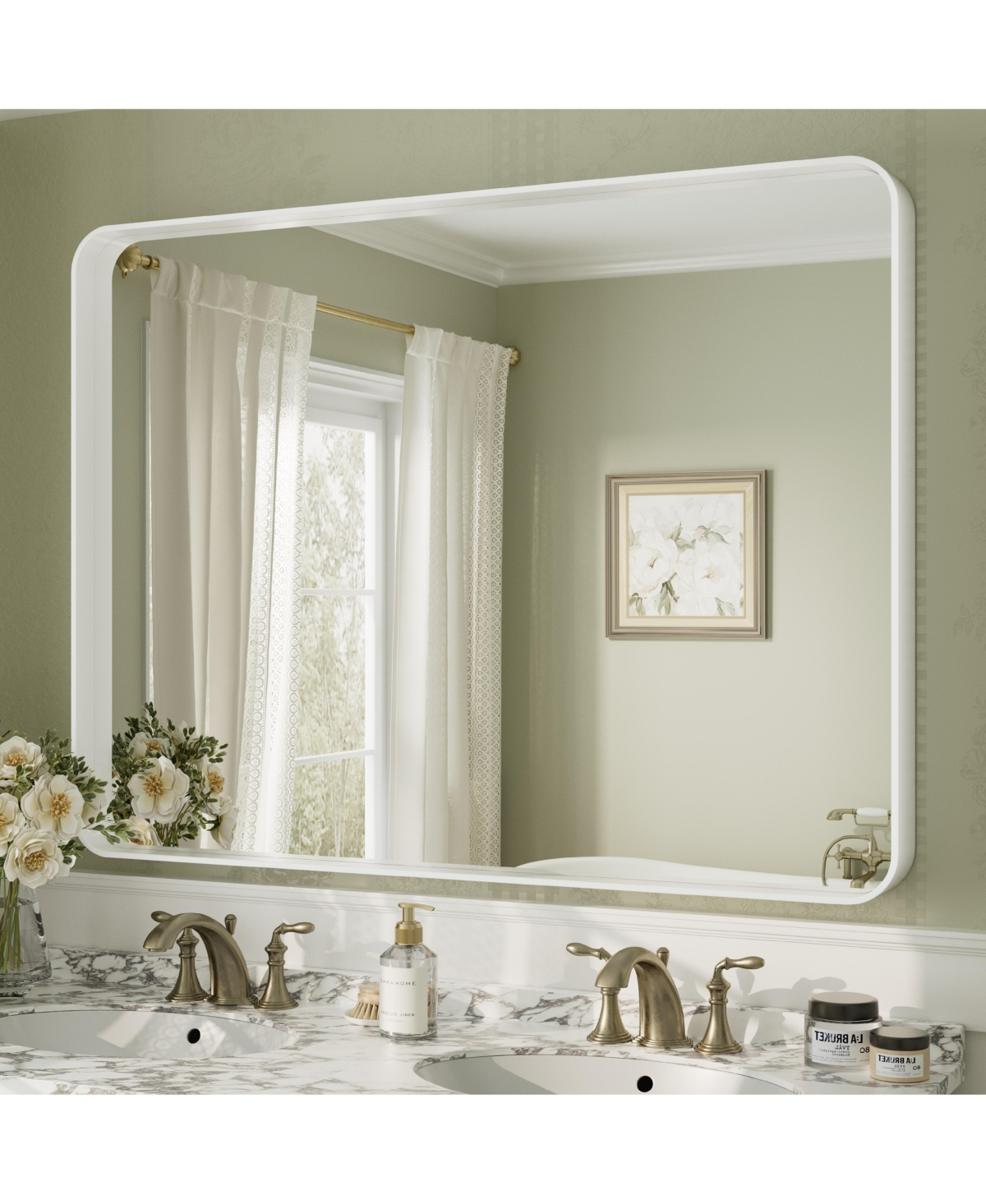 Click here for Apmir 48 x 36 High-Strength Tempered Glass and Alu... prices