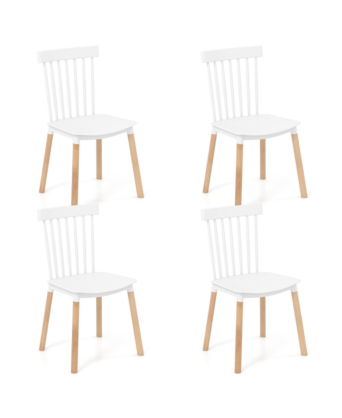 Click here for Slickblue Wooden Windsor Dining Chairs Set of 4 wi... prices