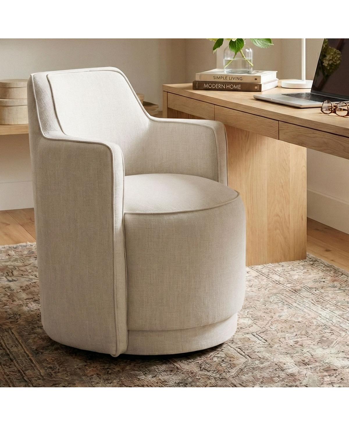 Click here for Maison Boucle Swivel Home Office Chair  Fabric Uph... prices
