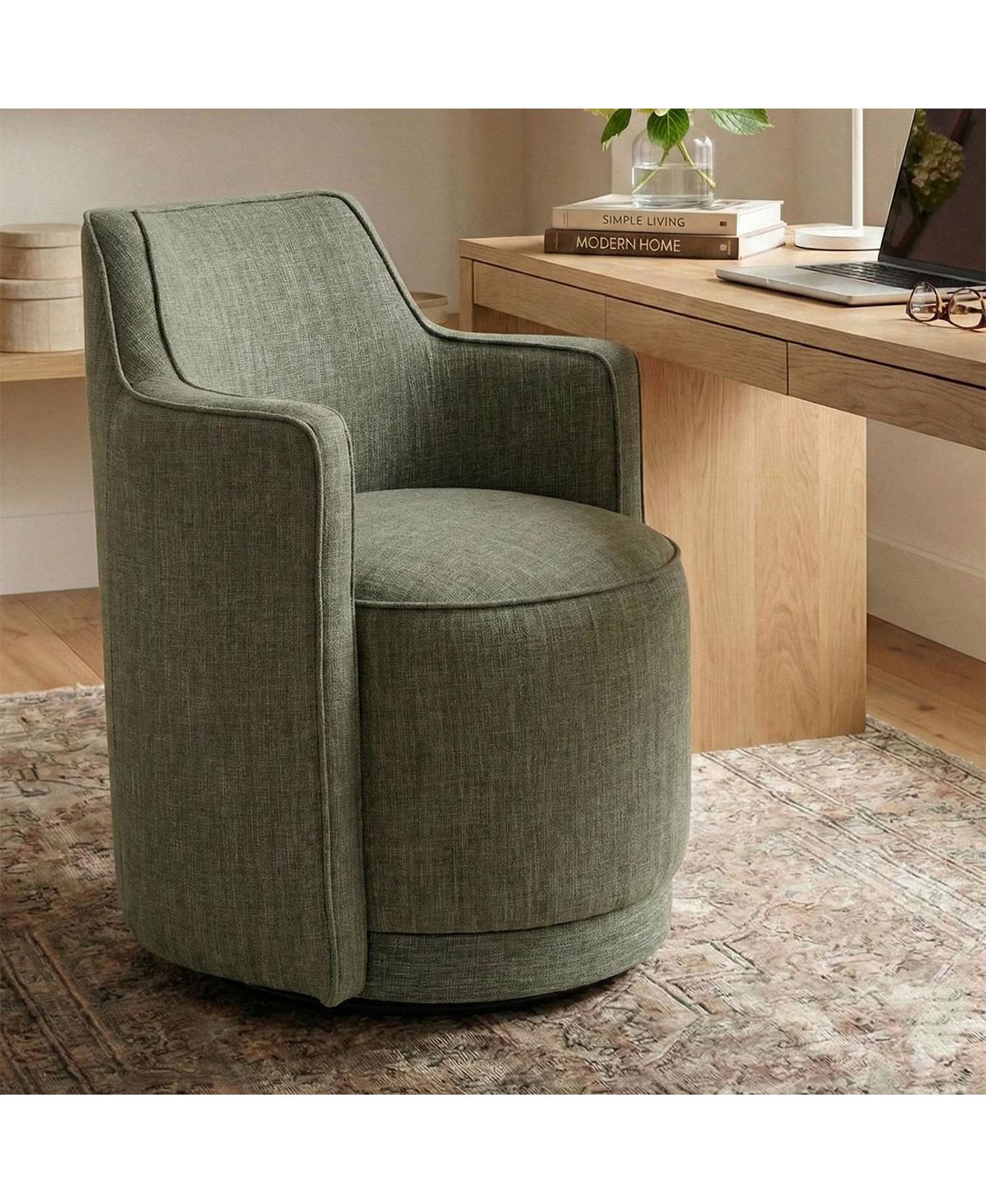 Click here for Maison Boucle Swivel Home Office Chair  Fabric Uph... prices