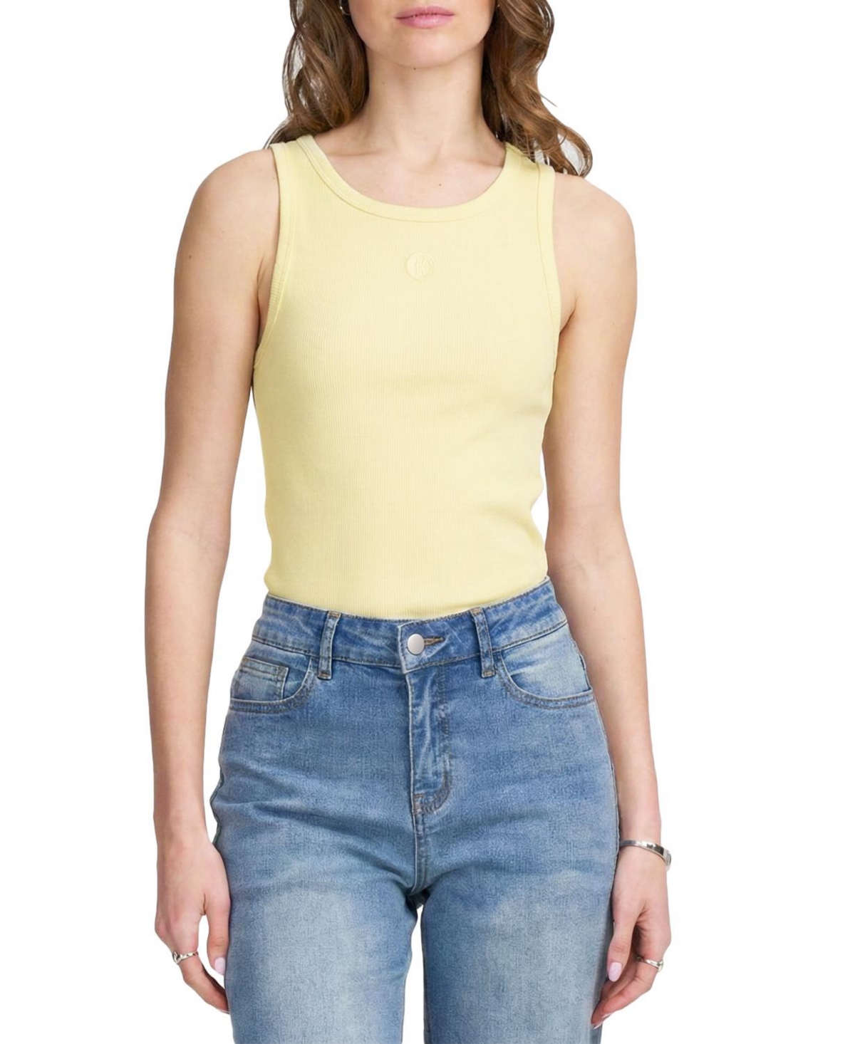 Click here for Elle Collection Womens Elle Logo Tank - Butter Min... prices