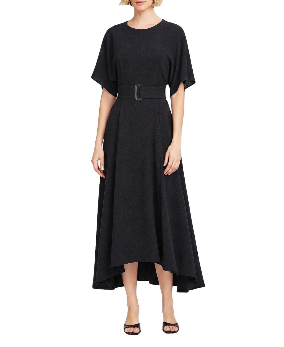 Click here for Elle Collection Womens Belted Midi Dress - Black prices