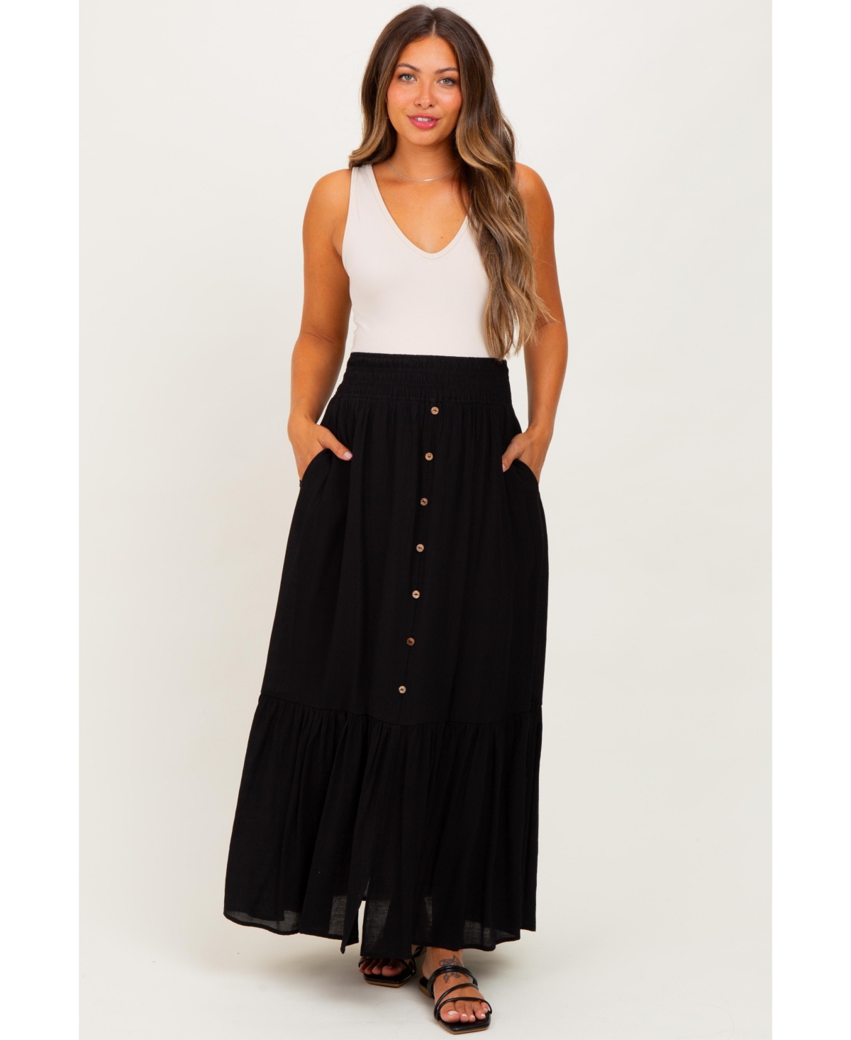 Click here for Black Smocked Waist - Black prices
