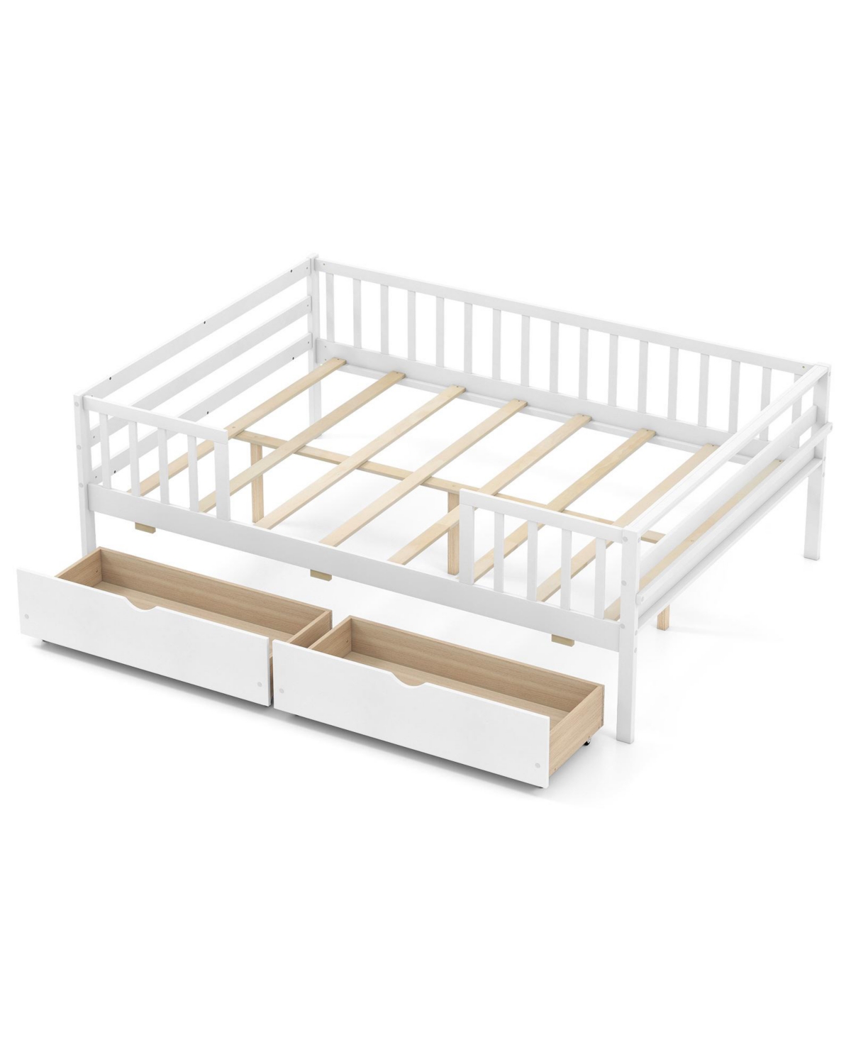 Click here for Slickblue Kids Full Daybed with Guardrails and 2 S... prices