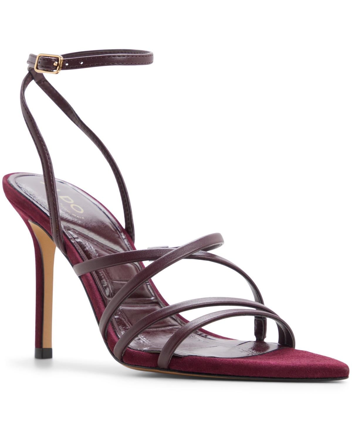 Click here for Aldo Womens Solania Strappy Dress Sandals - Burgun... prices