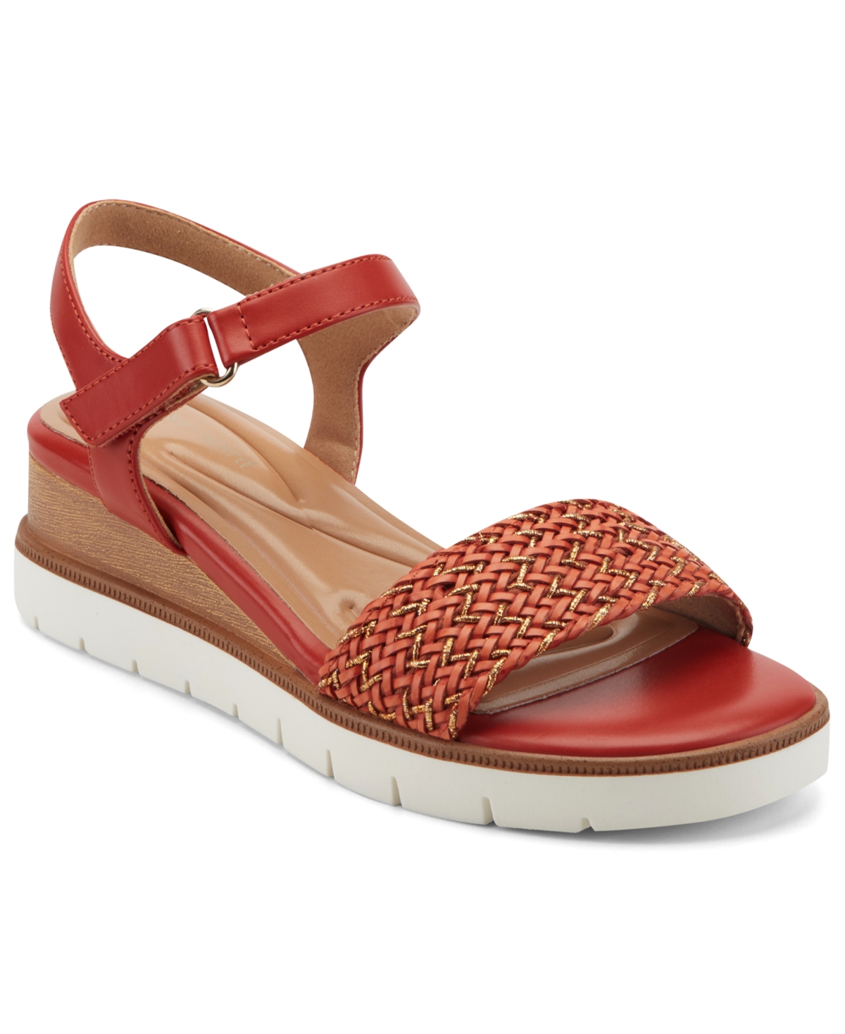 Click here for Easy Spirit Womens Edythe Woven Wedge Sandals - Or... prices