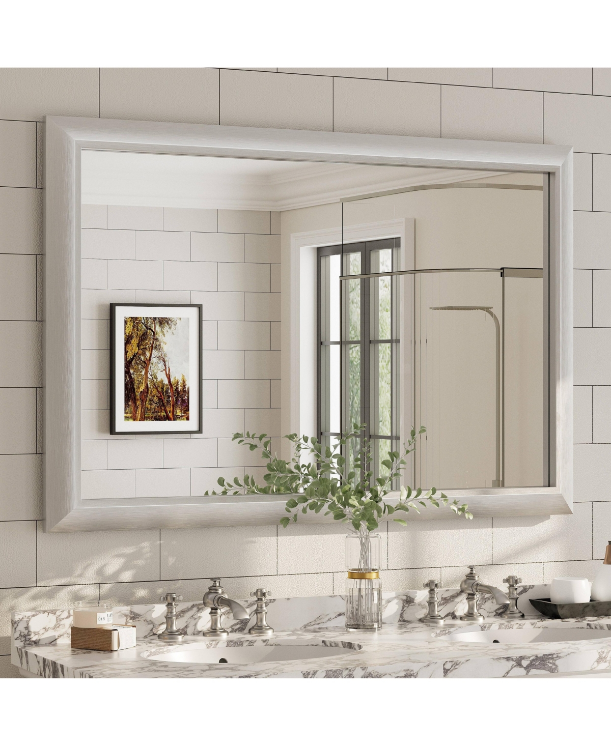 Click here for Apmir 48 x 32 Inch Thick Metal Framed Wall Mirrors... prices