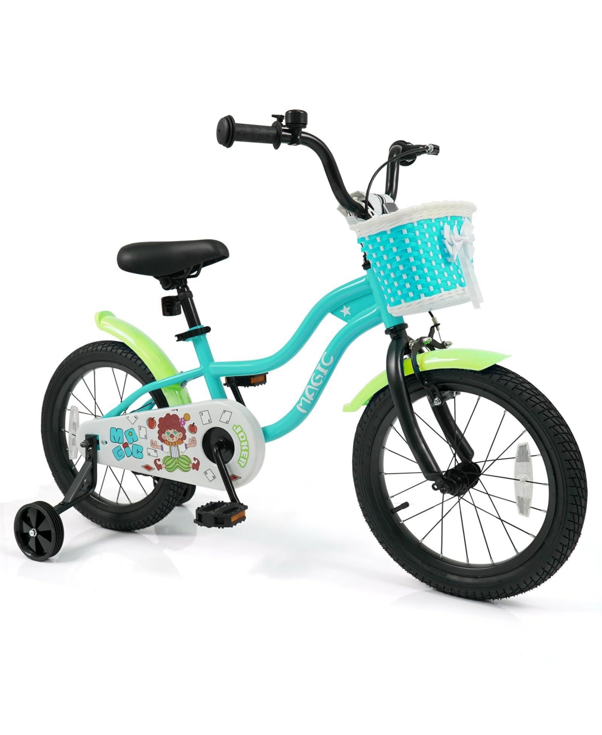 Click here for Mecale Inch Kids Bike with Training Wheels - Green prices