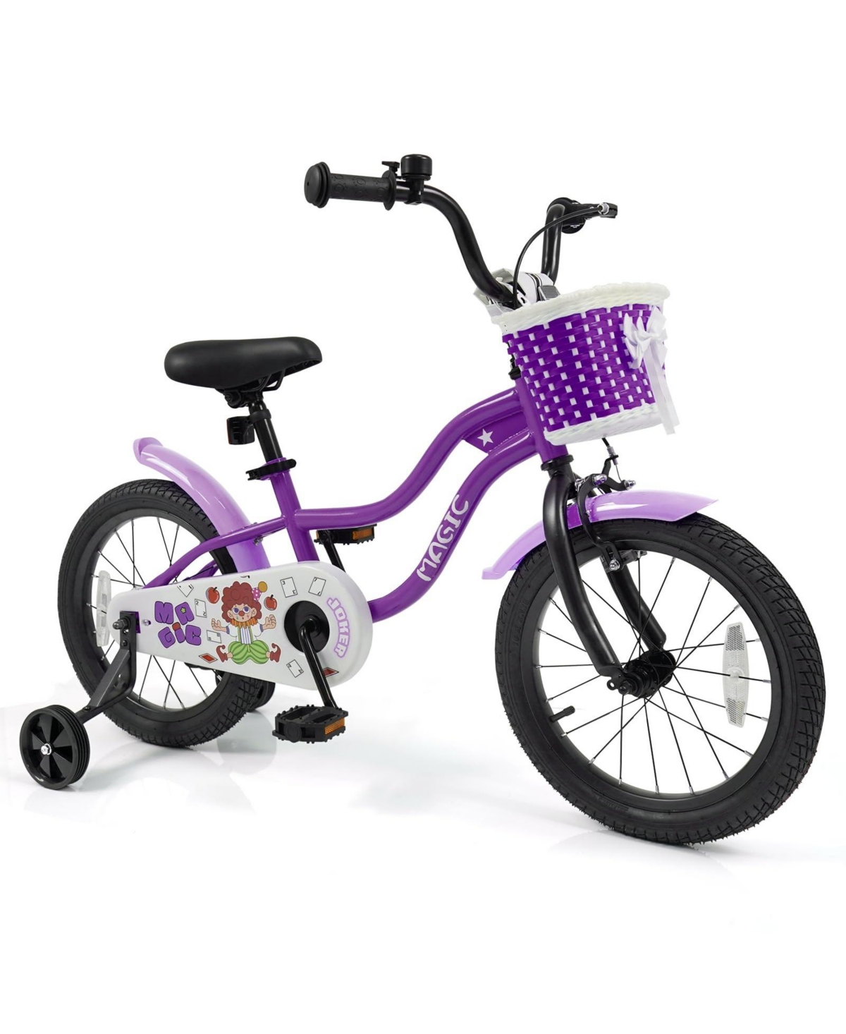 Click here for Mecale Inch Kids Bike with Training Wheels - Purpl... prices