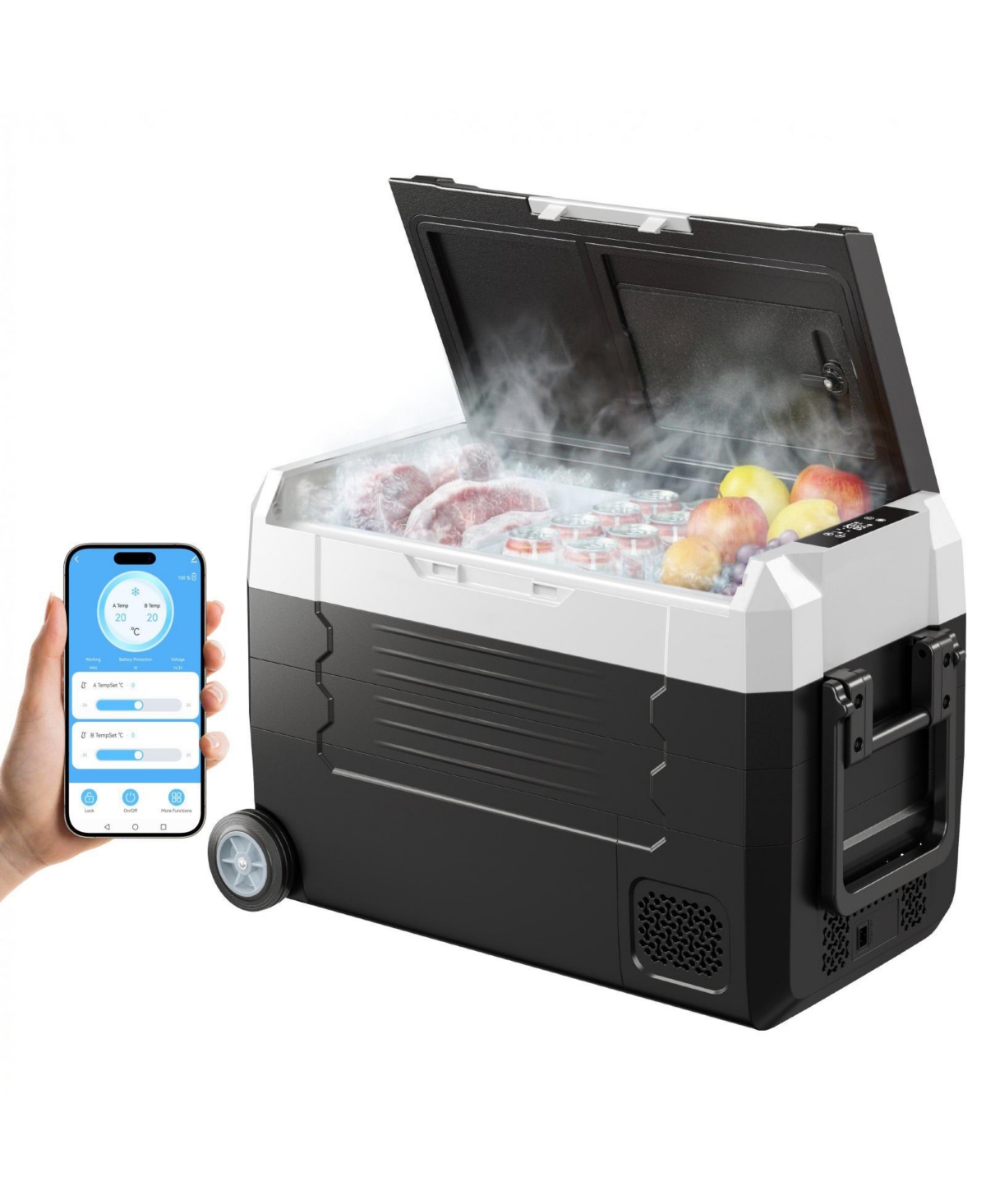 Click here for Mecale Quart Car Refrigerator Dual Zone with App C... prices