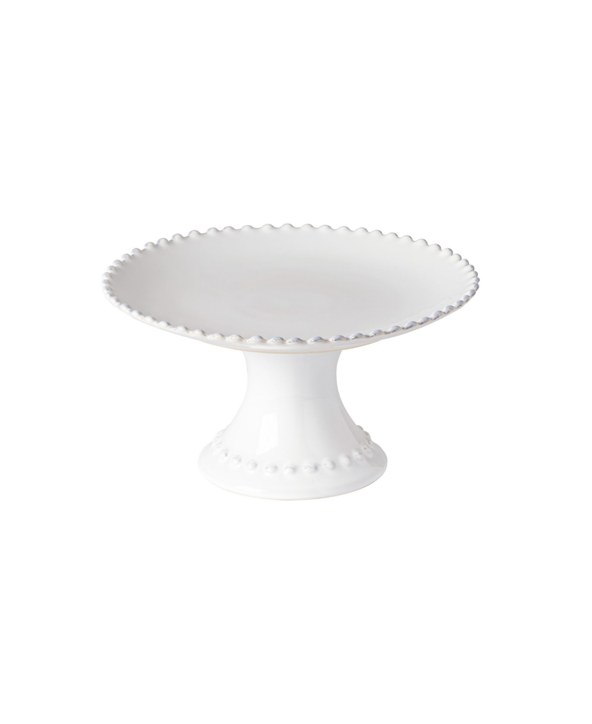 Click here for Costa Nova Pearl 9 Footed Plate - White prices