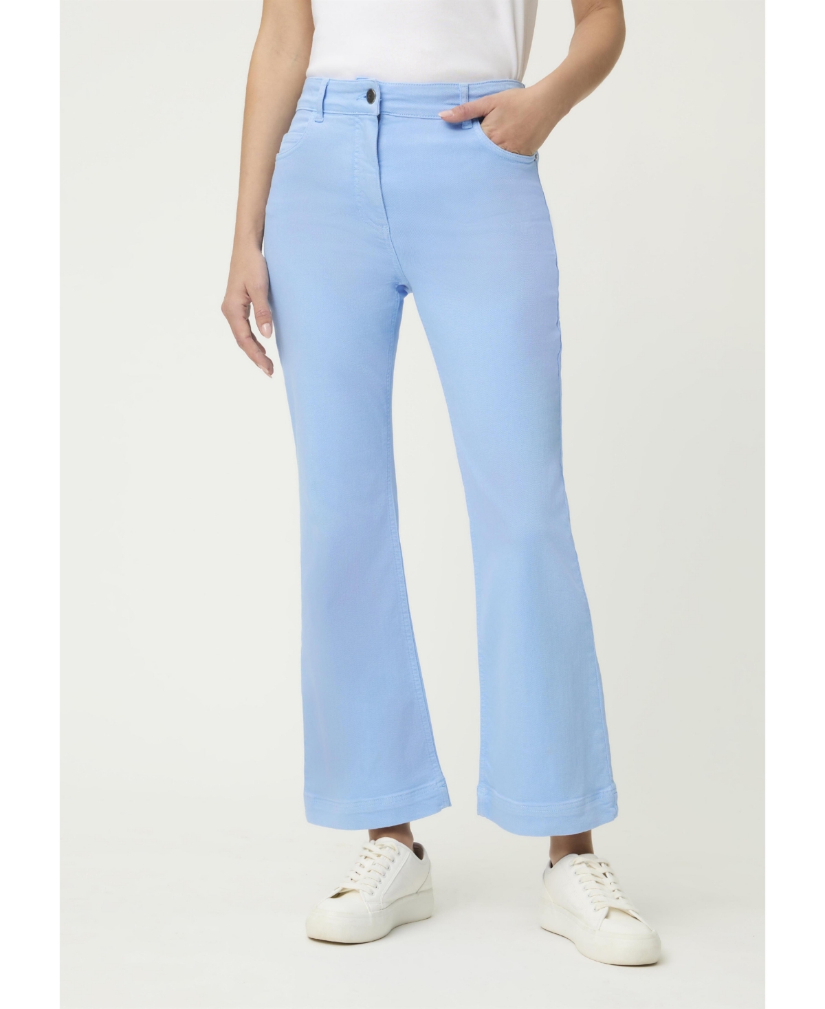 Click here for Olsen Womens Cropped Stretch Jean - Bay blue prices
