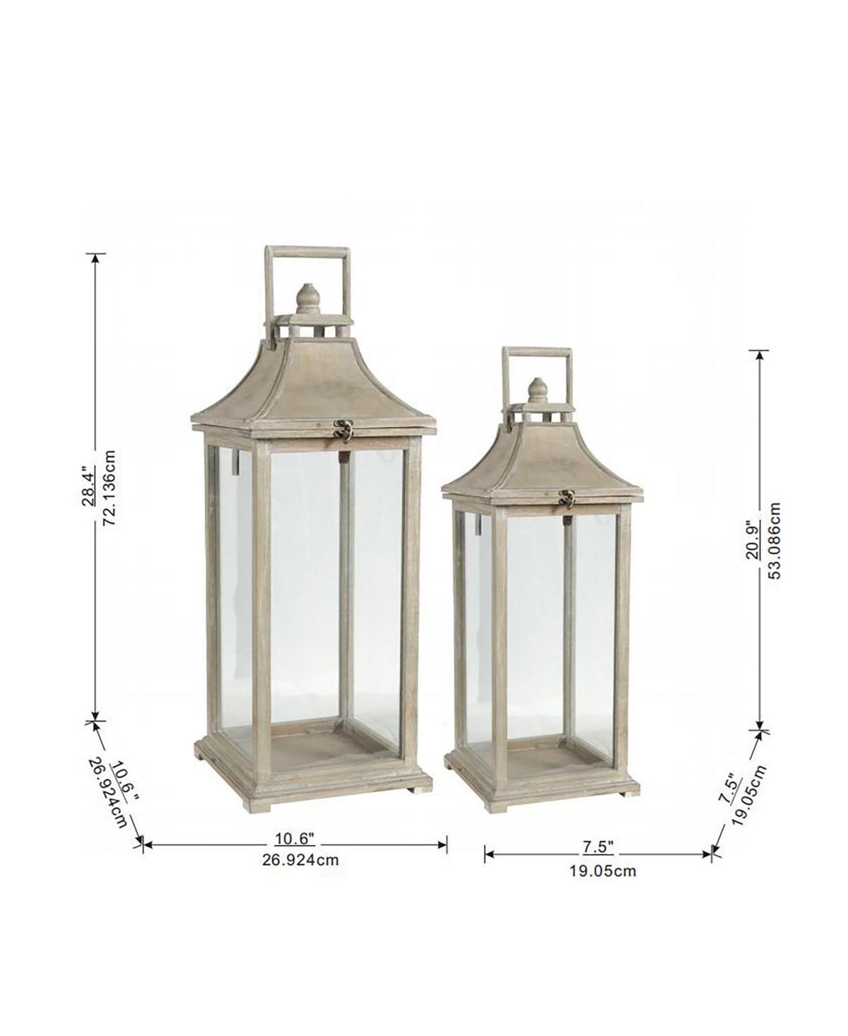 Click here for Clihome Wooden Candle Lantern Decorative Lantern H... prices