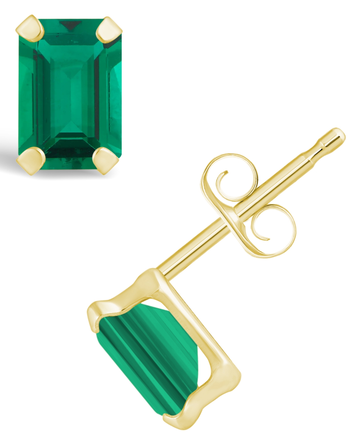 Click here for Macys Gemstone Stud Earrings in 10k Yellow Gold -... prices