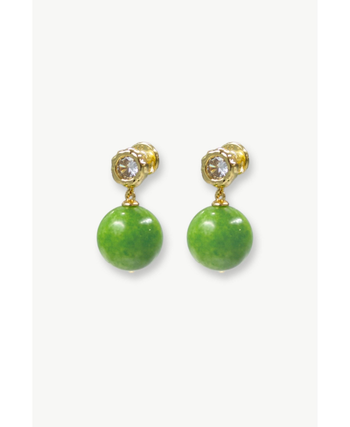 Click here for Classicharms Olivia Peridot Bead Drop Earrings - G... prices