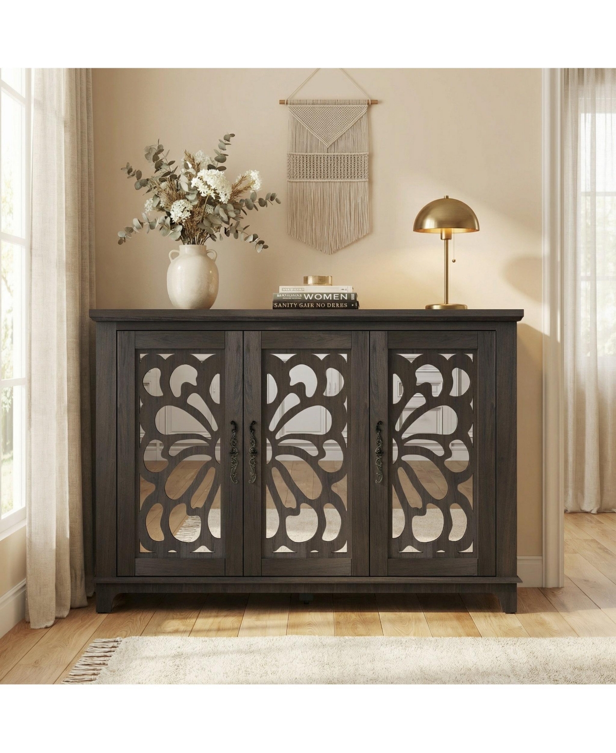 Click here for Sailvan 3-Mirrored Door Sideboard  49.33 Spacious... prices