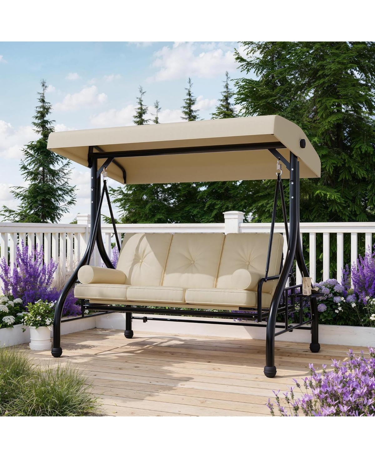 Click here for GarveeLife Outdoor Porch Swing with Adjustable Can... prices