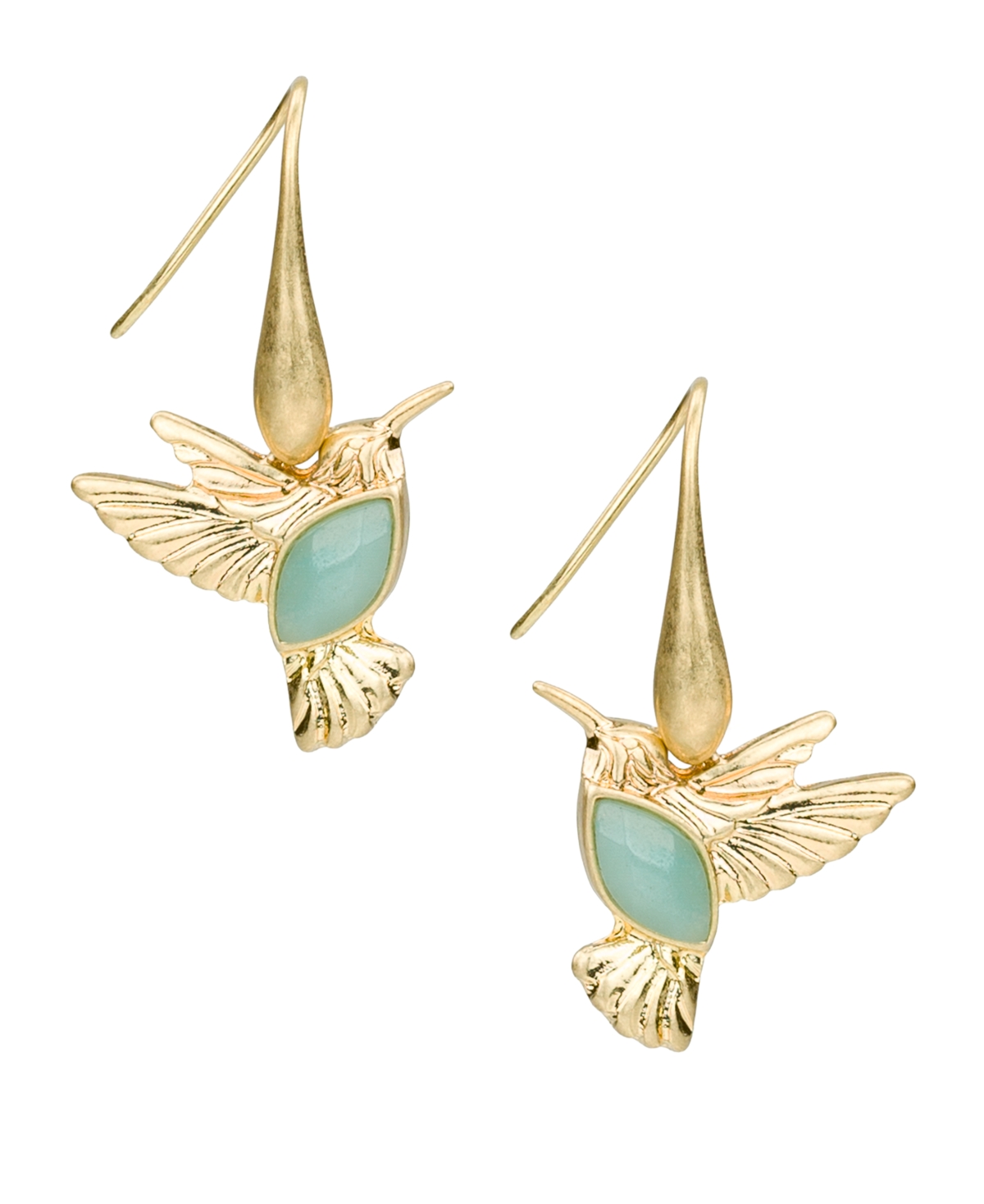 Click here for Patricia Nash Gold-Tone Stone Hummingbird Drop Ear... prices