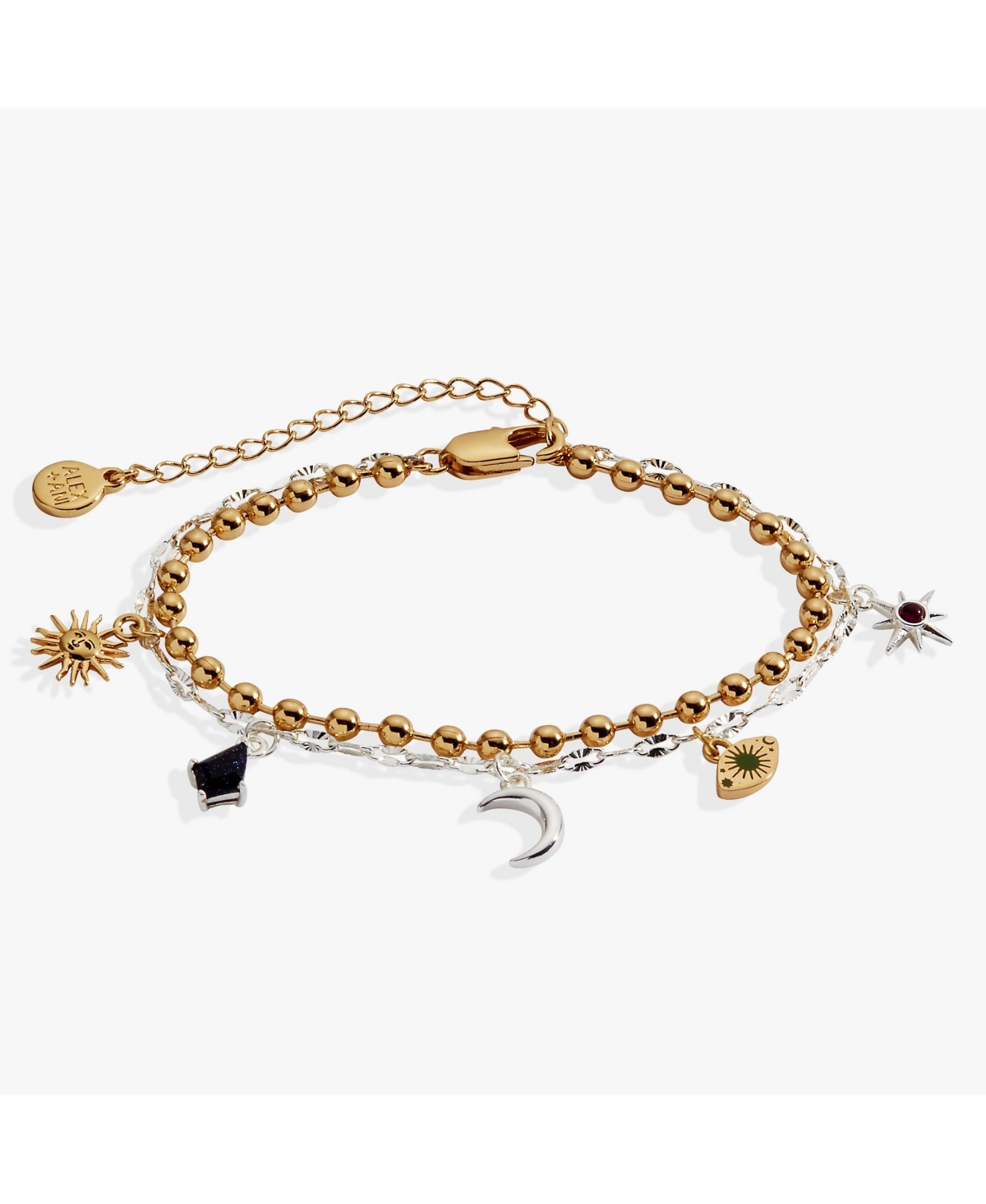 Click here for Alex and Ani Moon Magic 2 Row Charm Bracelet prices