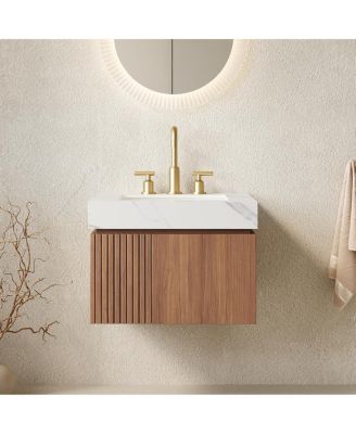 Click here for Sillysis Wall Mounted Bathroom Vanity Carrara Sint... prices