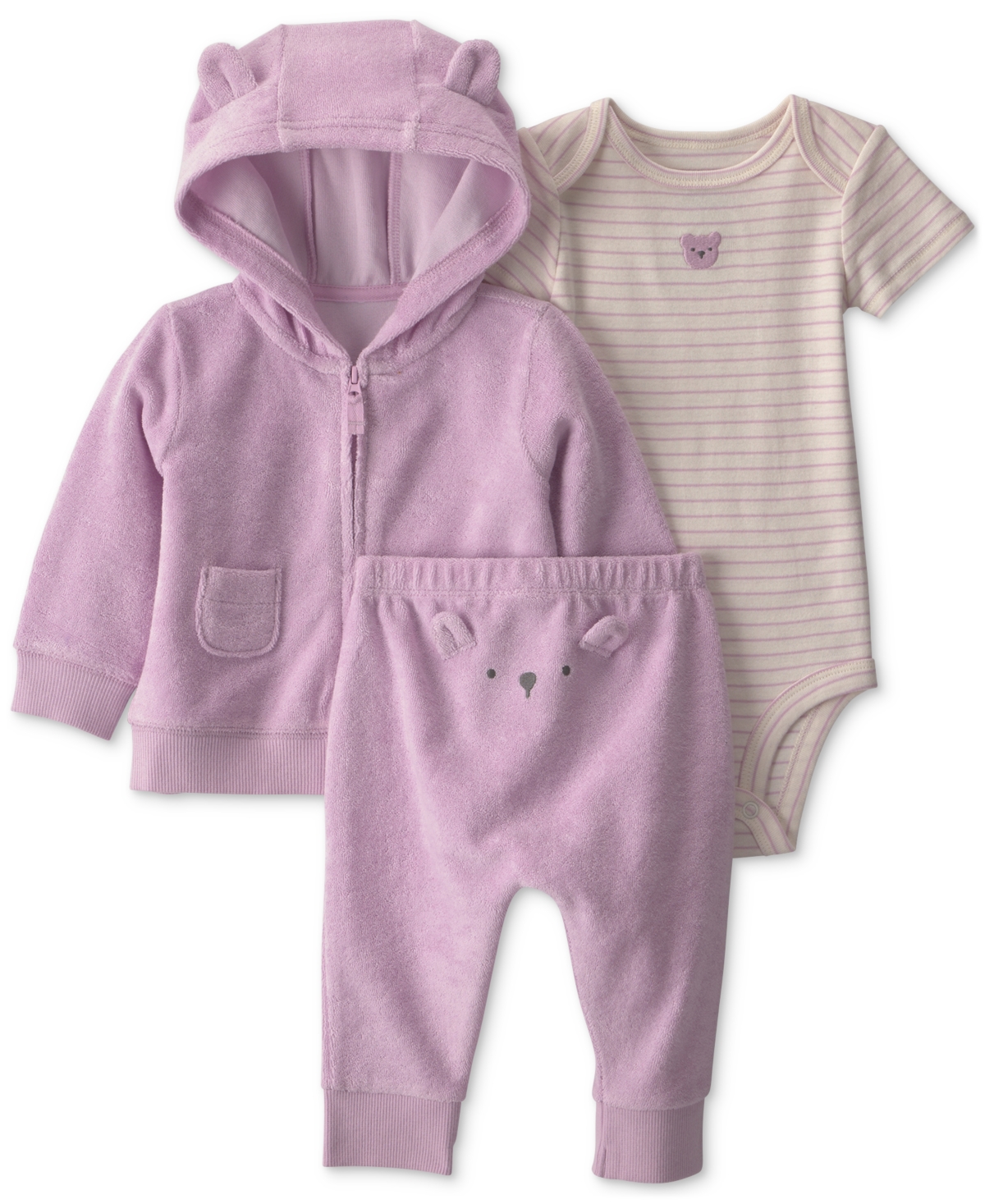 Click here for Carters Baby Girls Bear Terry Layering Bodysuit  C... prices