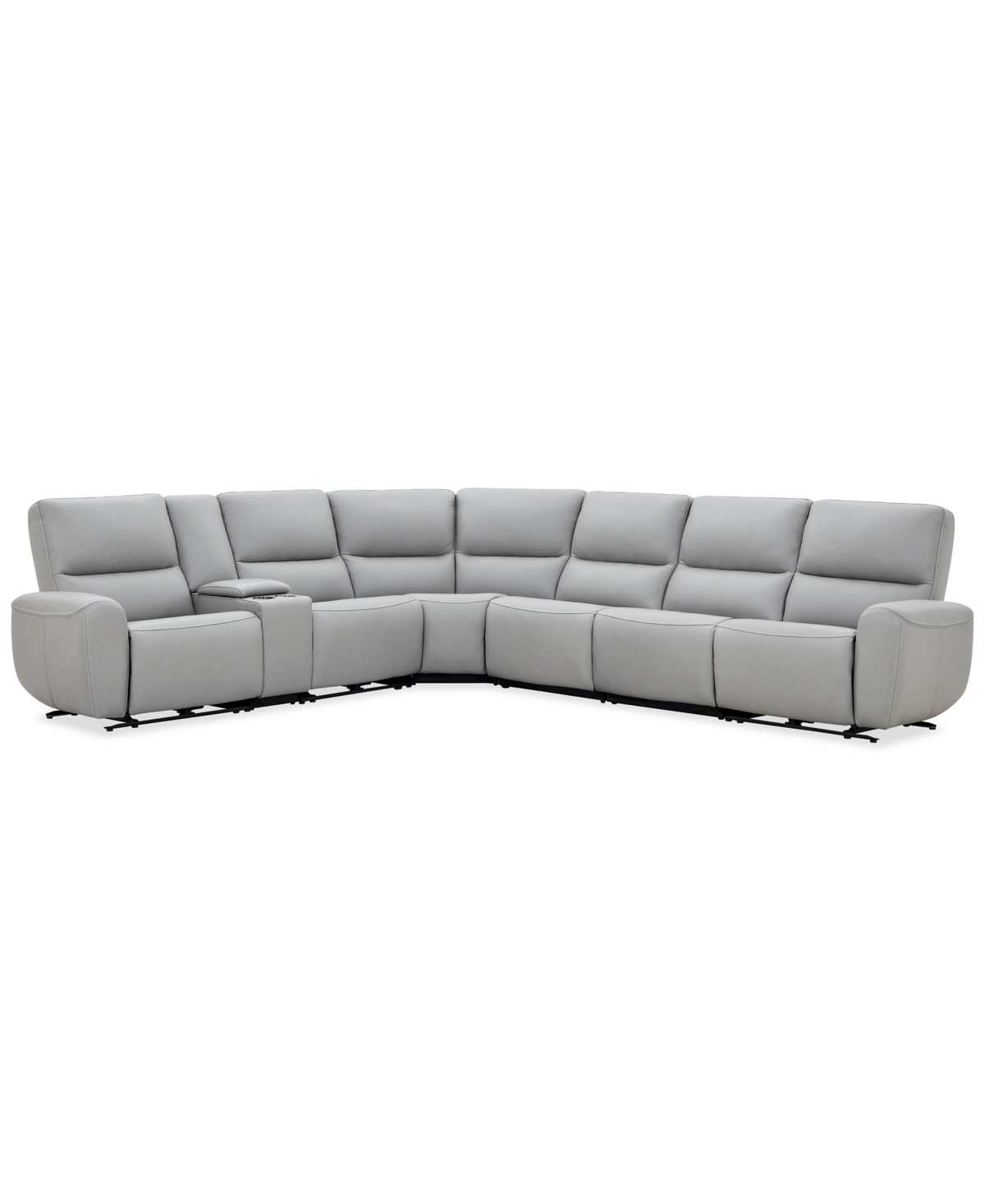 Click here for Symond 7-Piece Leather 3 Power Motion Sectional So... prices