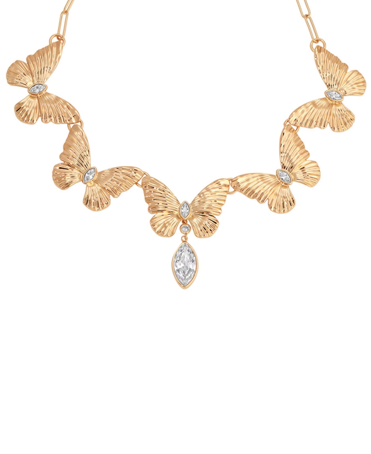 Click here for Ettika Gold-Plated Butterfly Choker Necklace - Gol... prices