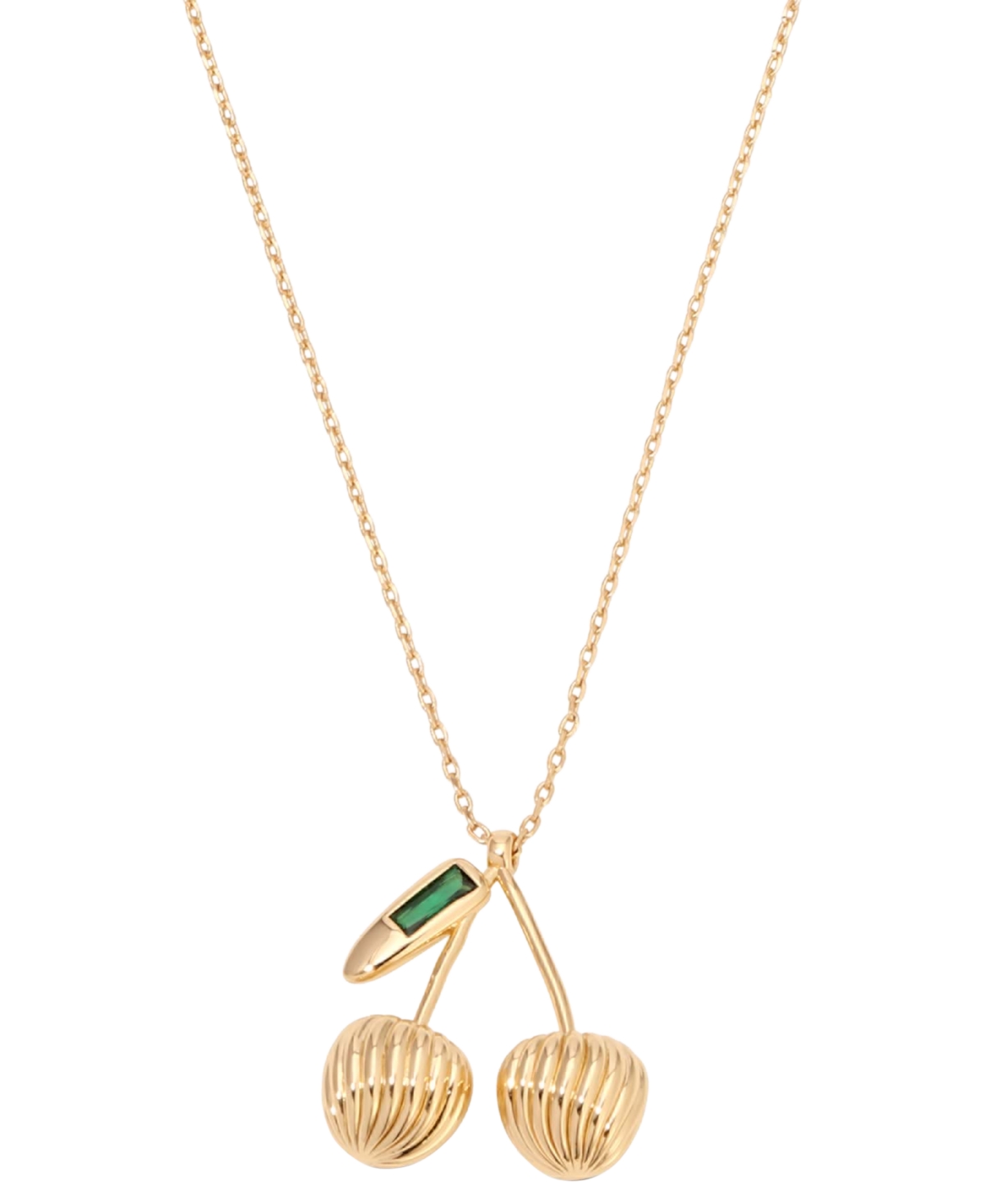 Click here for Ettika 18k Gold-Plated Sweet Cherry Necklace - Gre... prices