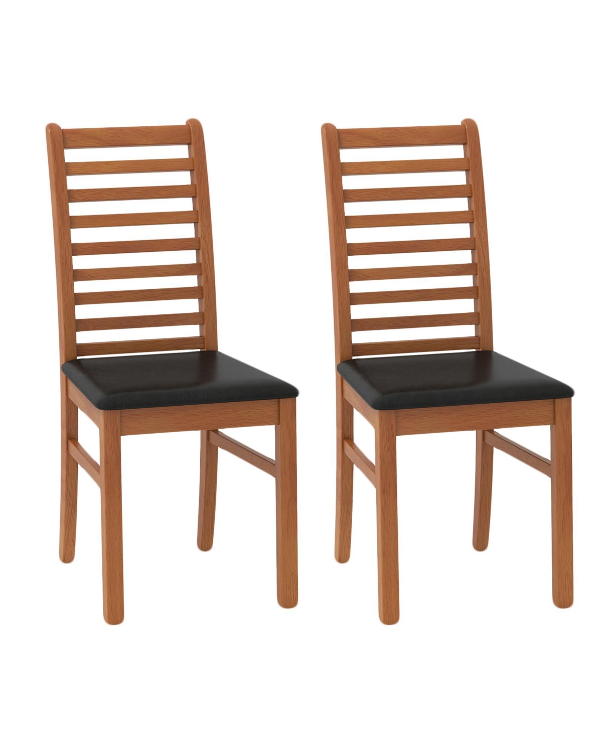 Click here for Slickblue Wooden Dining Chair Set of 2 with Rubber... prices