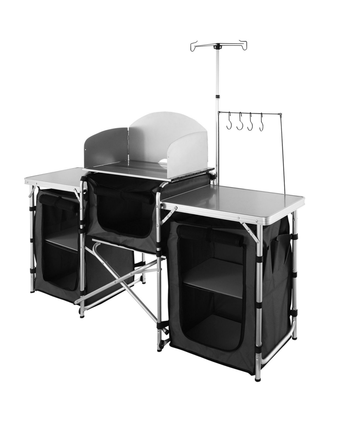 Click here for Gouun Folding Camping Kitchen Table with 3 Cupboar... prices