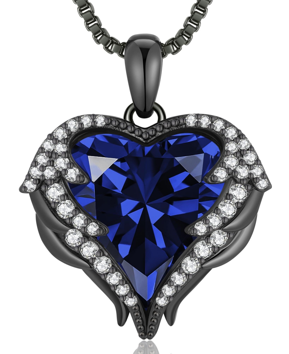 Click here for Gnuadz Angel Wings Birthstone Heart Necklace Gift... prices