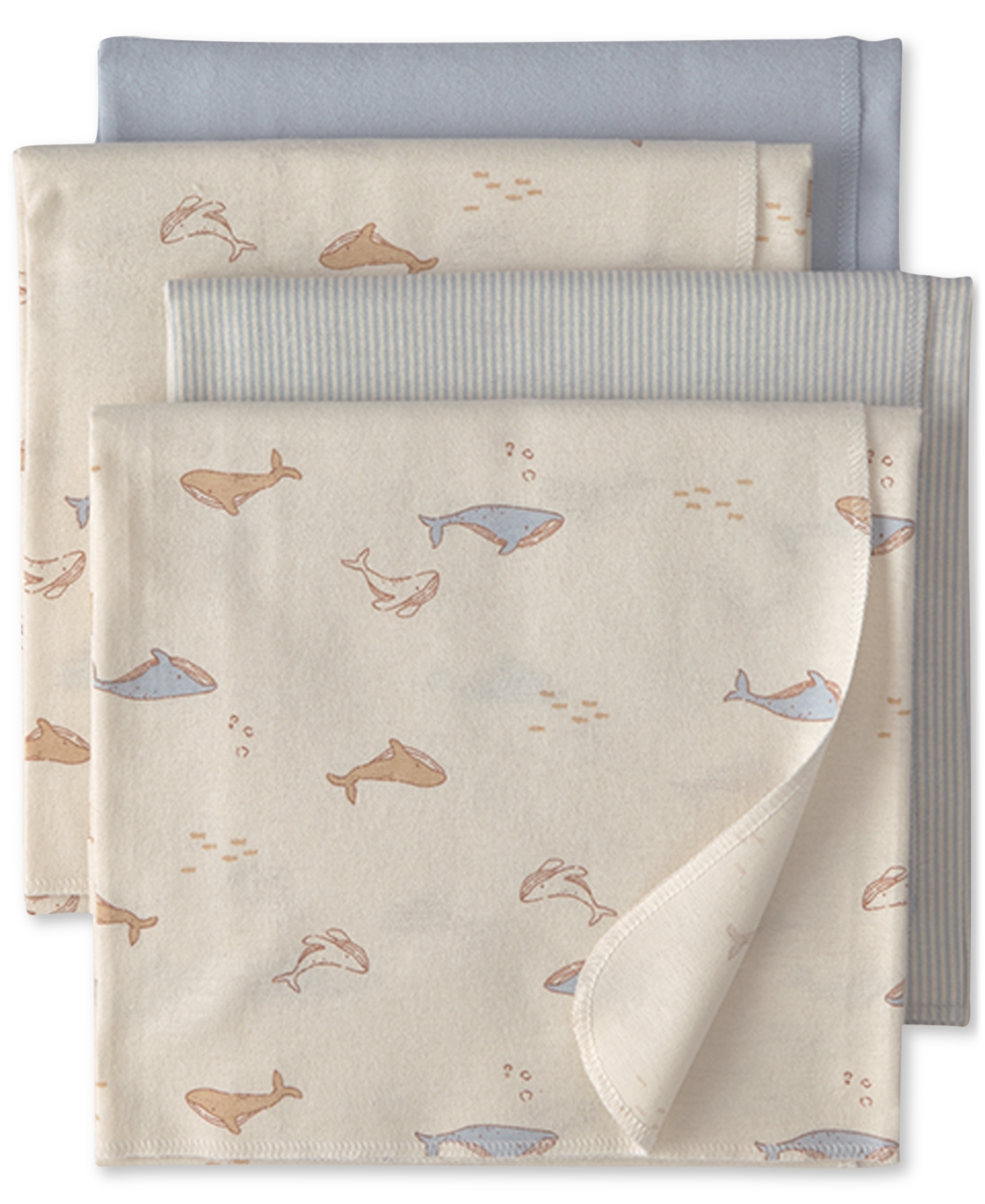 Click here for Carters Baby Boys Whale Receiving Blankets  4-Pack... prices