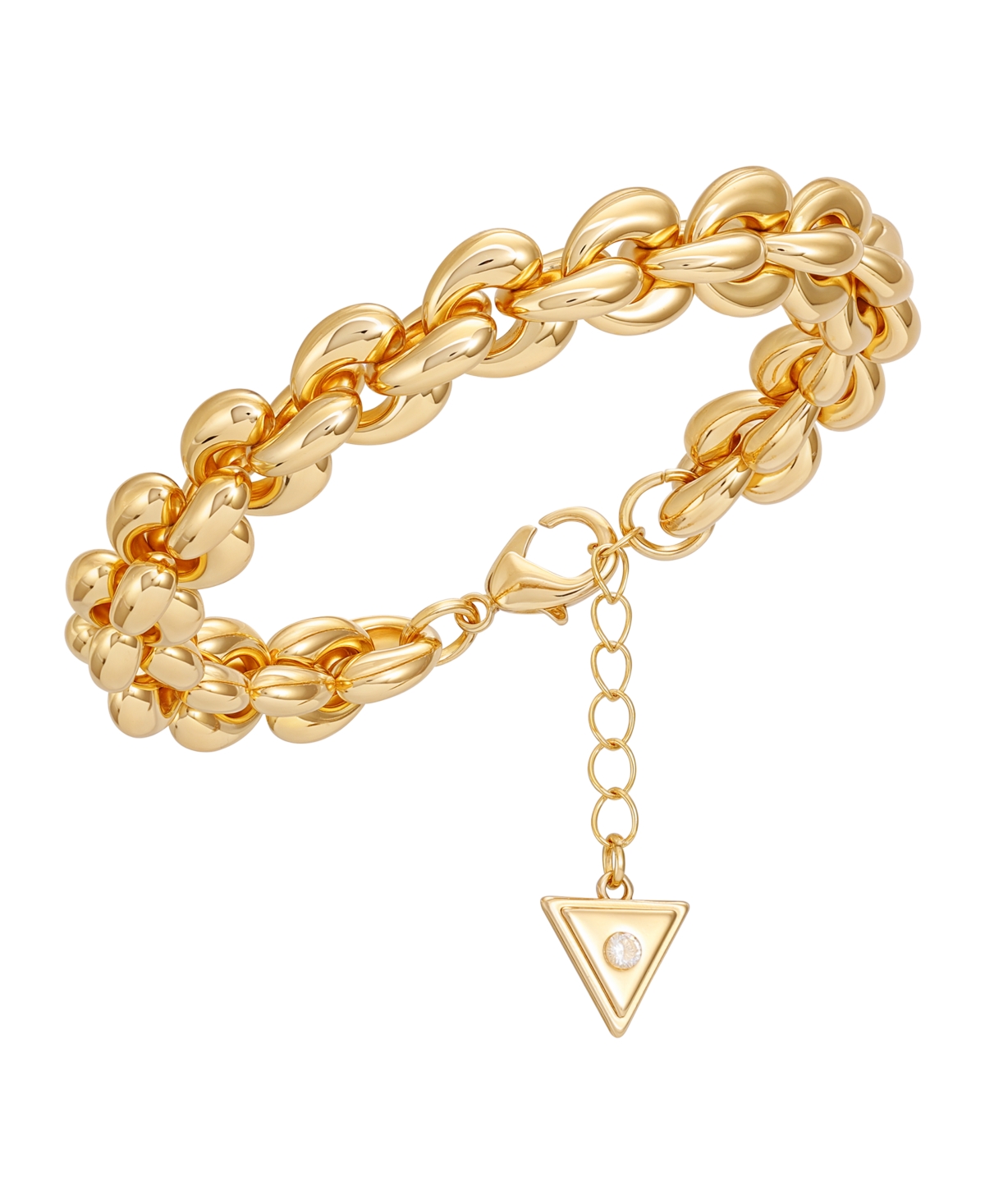 Click here for Guess Gold-Tone Crystal Link Chain Bracelet - Gold prices