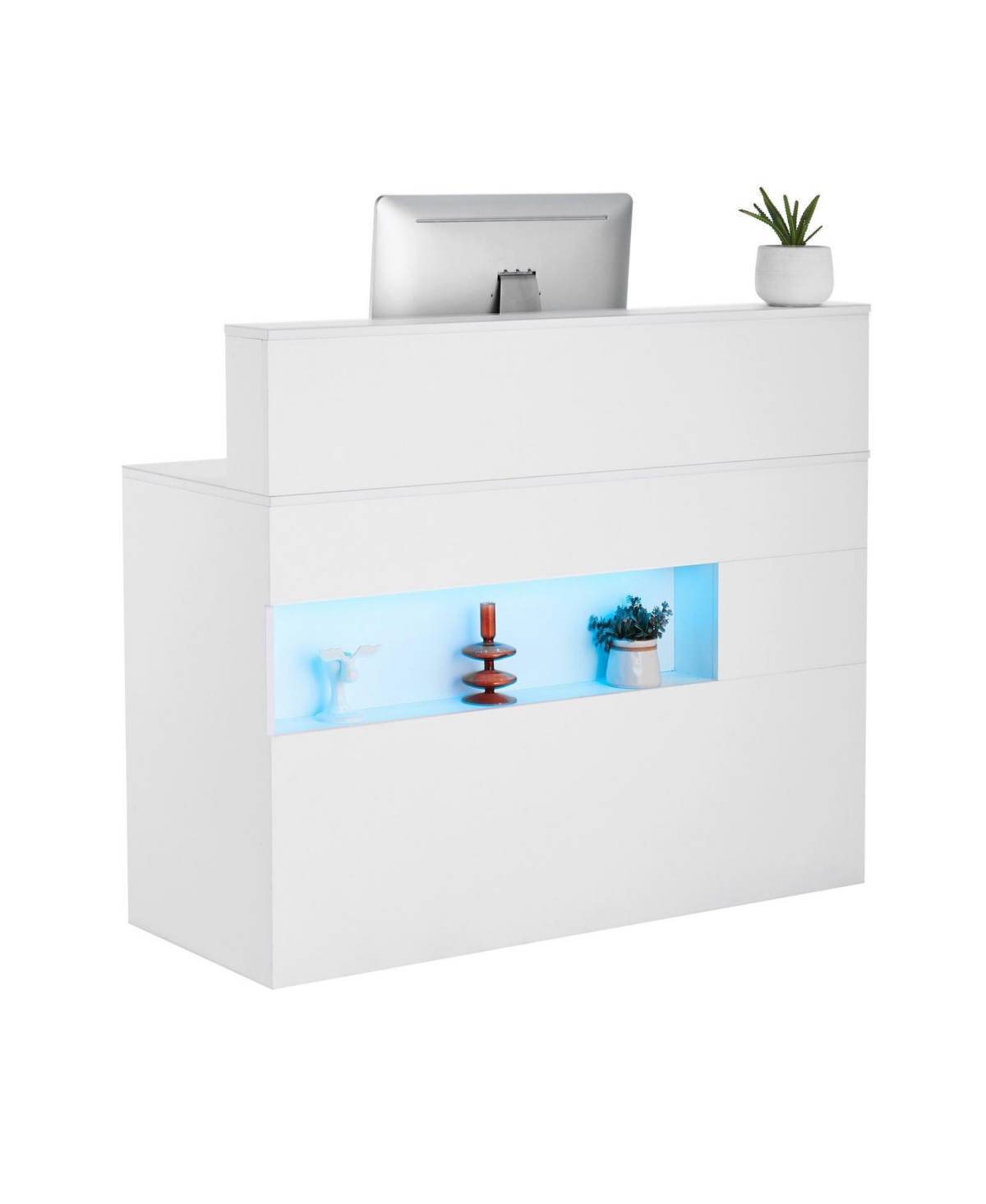Click here for Gouun Led Reception Desk with Drawers and Power Ou... prices