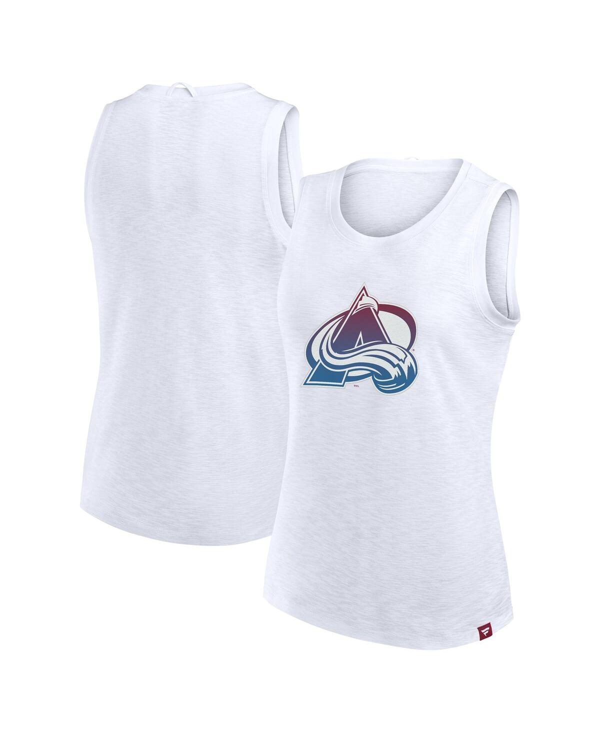 Click here for Fanatics Womens White Colorado Avalanche Slub Tank... prices