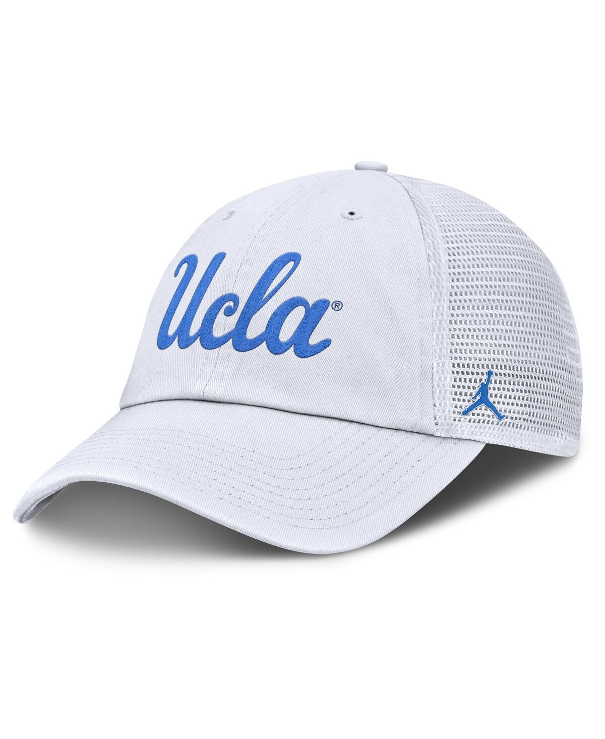 Click here for Jordan Mens White Ucla Bruins Club Campus Trucker... prices