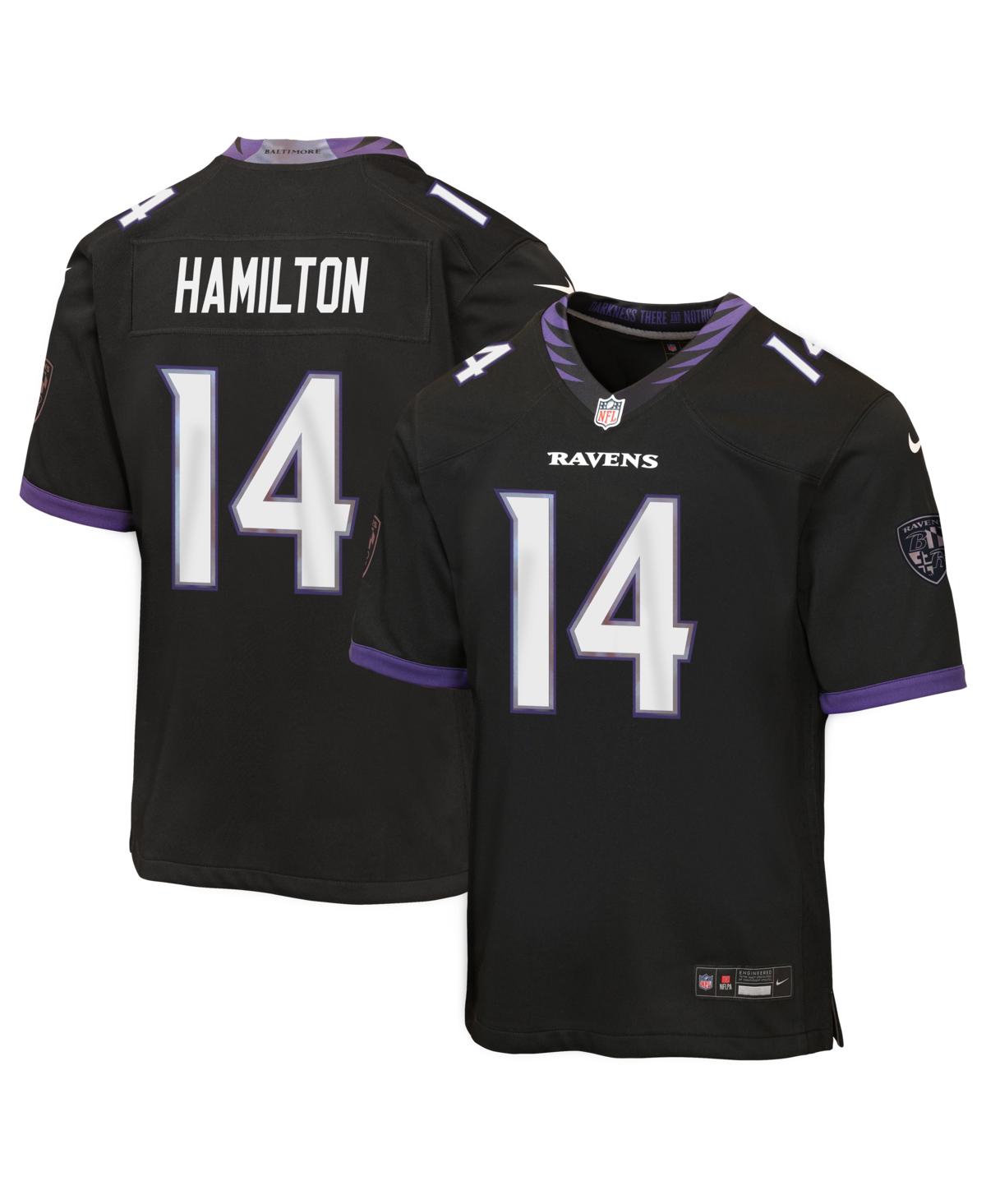 Click here for Nike Big Boys and Girls Kyle Hamilton Black Baltim... prices