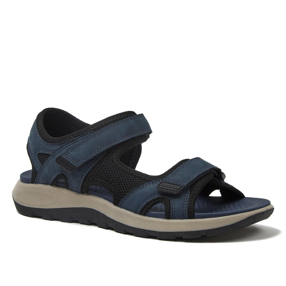 Click here for Lands End Mens River Sport Open Toe Sandals - Navy... prices