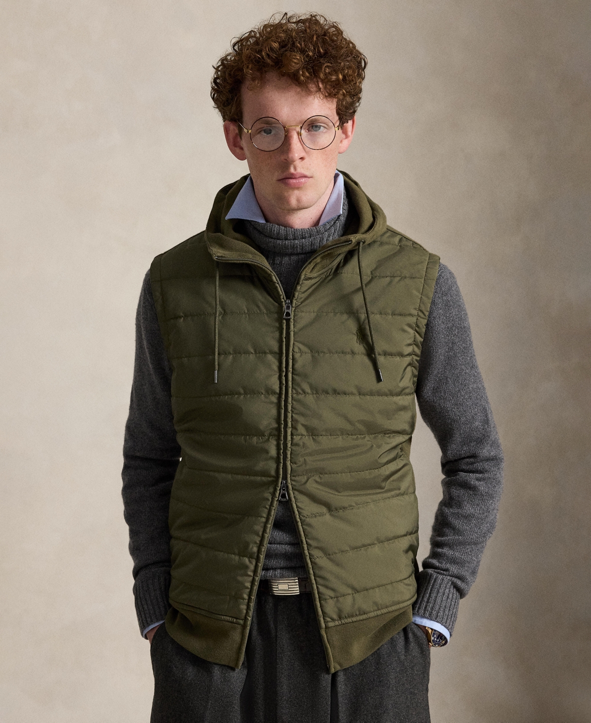 Click here for Polo Ralph Lauren Mens Hybrid Hooded Vest - Canopy... prices