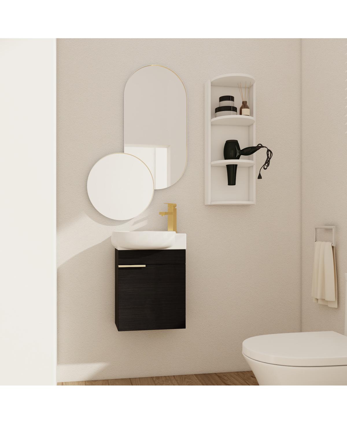 Click here for Sillysis 16.8 Inch Bathroom Vanity with 3-Tier Sto... prices