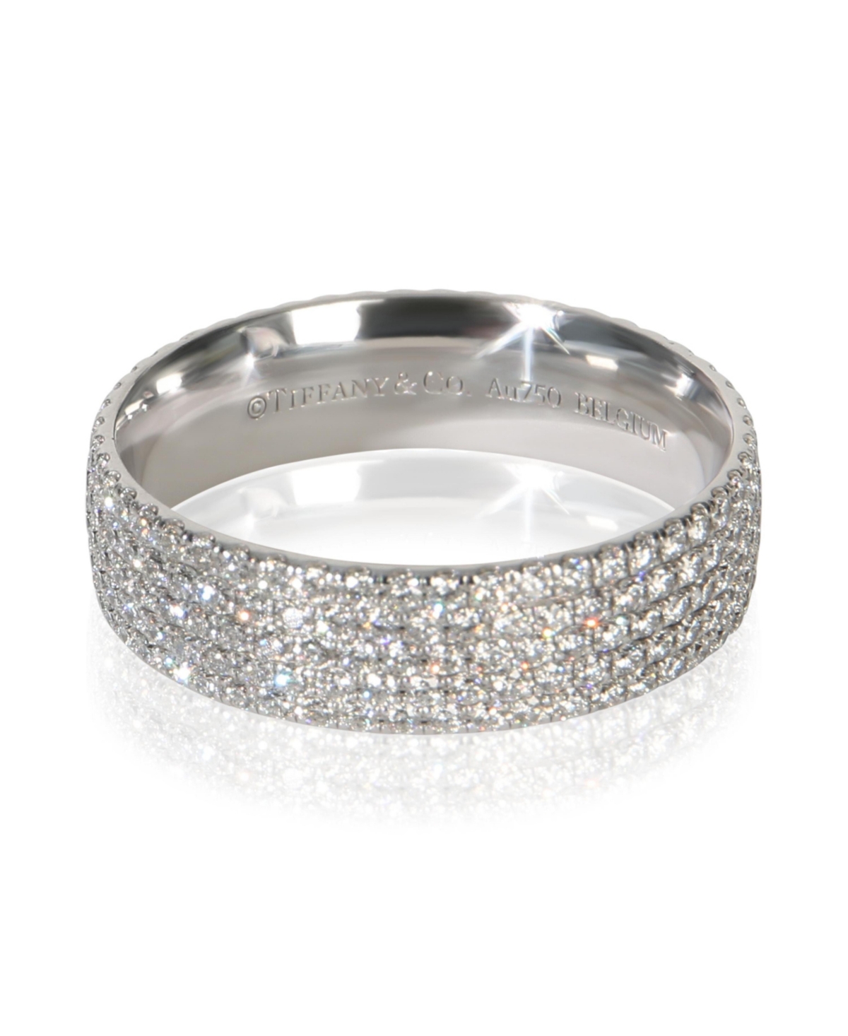 Click here for Pre-Owned Tiffany & Co White Gold Diamond Metro 5... prices