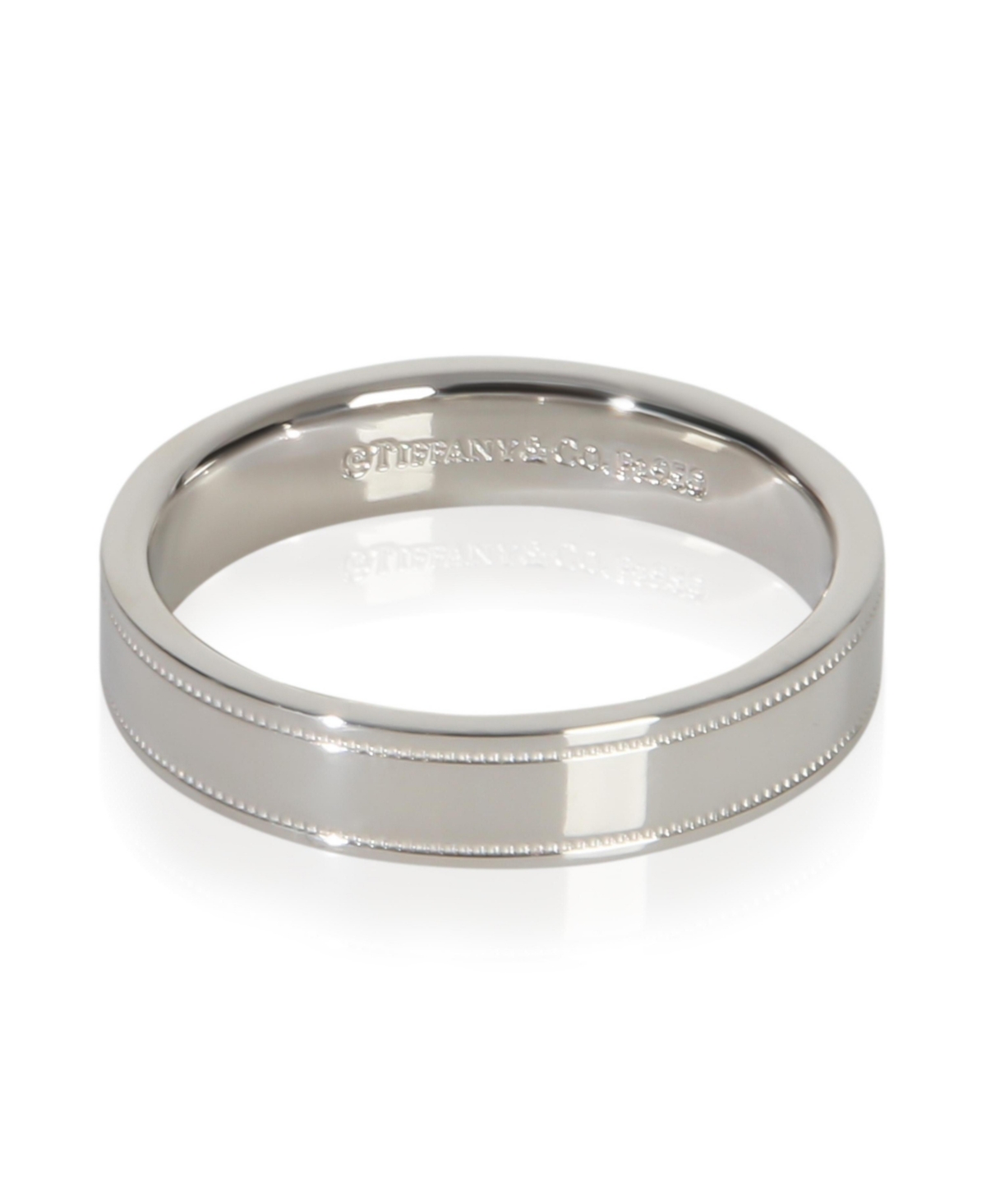 Click here for Pre-Owned Tiffany & Co Platinum 4mm Milgrain Band... prices