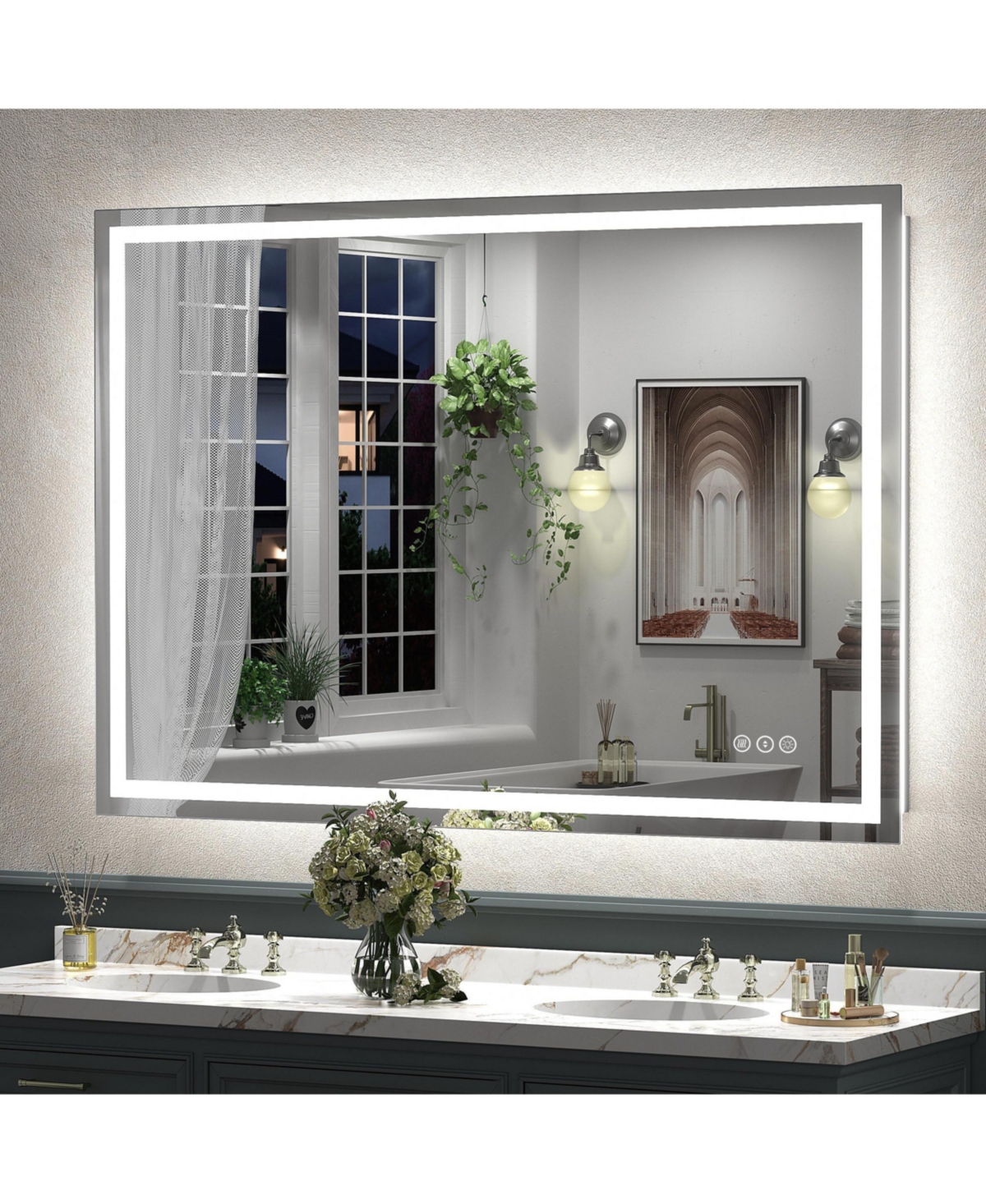 Click here for Apmir 51 x 36 Super Bright Front and Back Led Ligh... prices