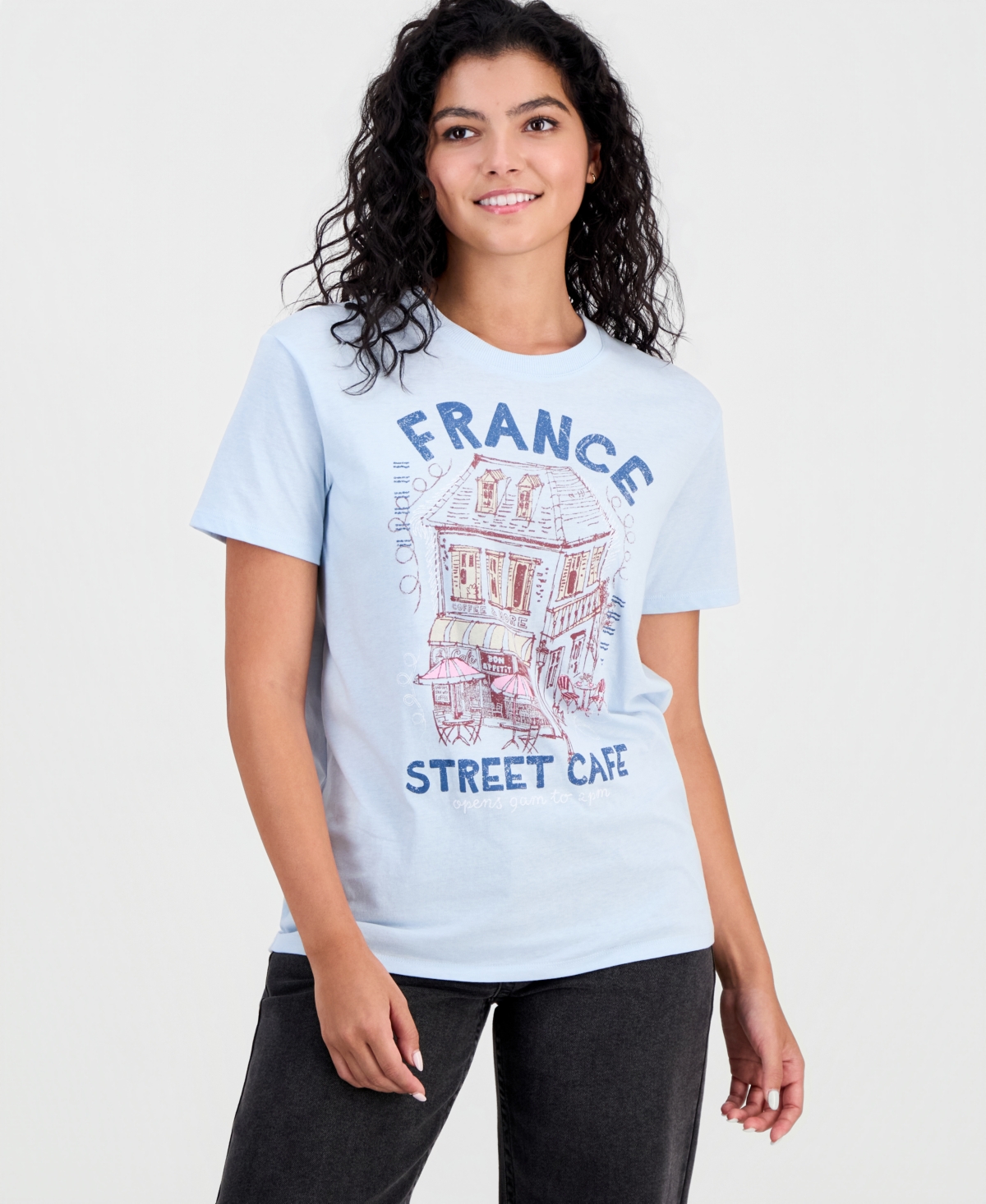 Click here for Self Esteem Juniors France Street Cafe T-Shirt - B... prices
