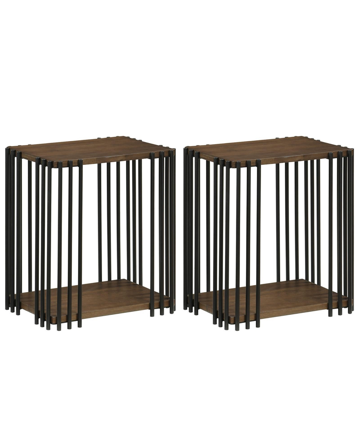 Click here for Slickblue 2 piece 2-Layer Storage Side Table with... prices