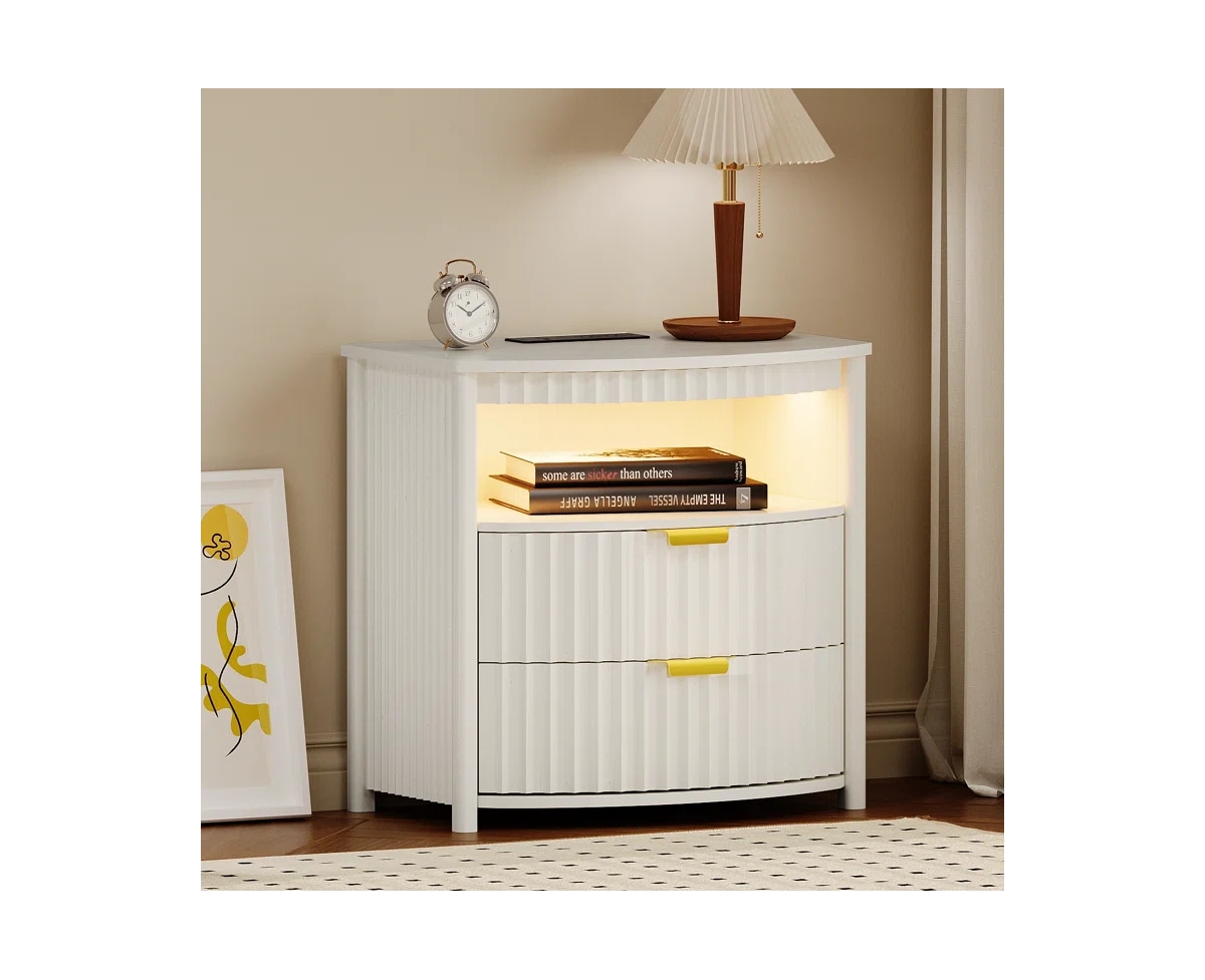Click here for Vlsrka Modern Nightstand With Human Sensor Light... prices